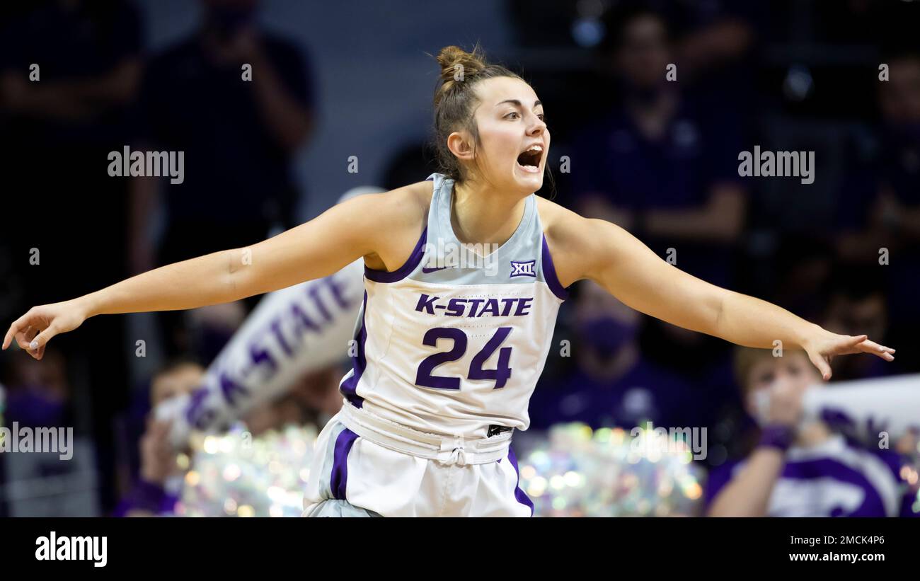 Kansas State guard Emilee Ebert during an NCAA basketball game on ...