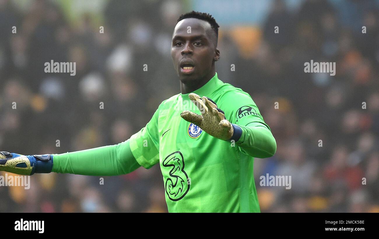 Chelsea's goalkeeper Edouard Mendy during the English Premier League ...