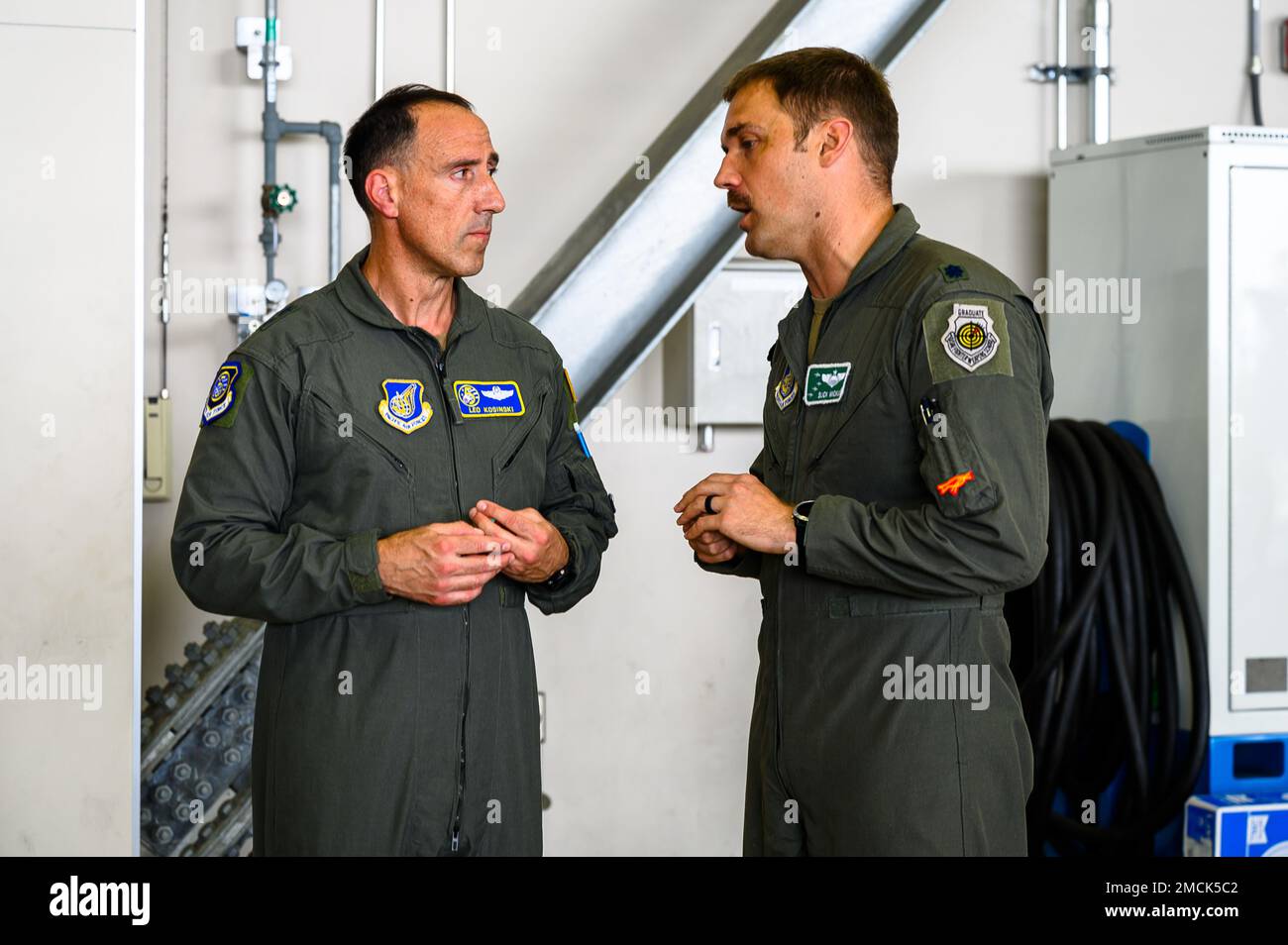 U.S. Air Force Lt. Col. Michael Mickus, the 356th Expeditionary Fighter ...