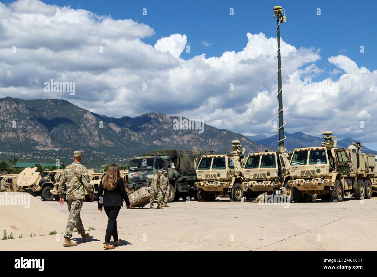 Lt. Col. Benjamin Hassell, left, commander of 52nd Brigade Engineer ...