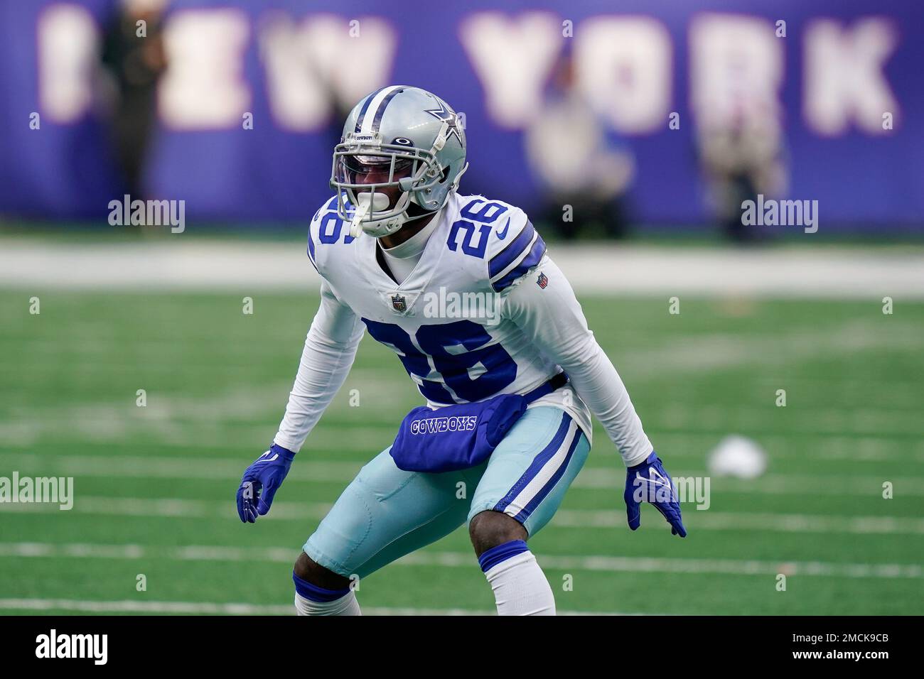 Dallas Cowboys cornerback Jourdan Lewis (26) waits on defense against ...