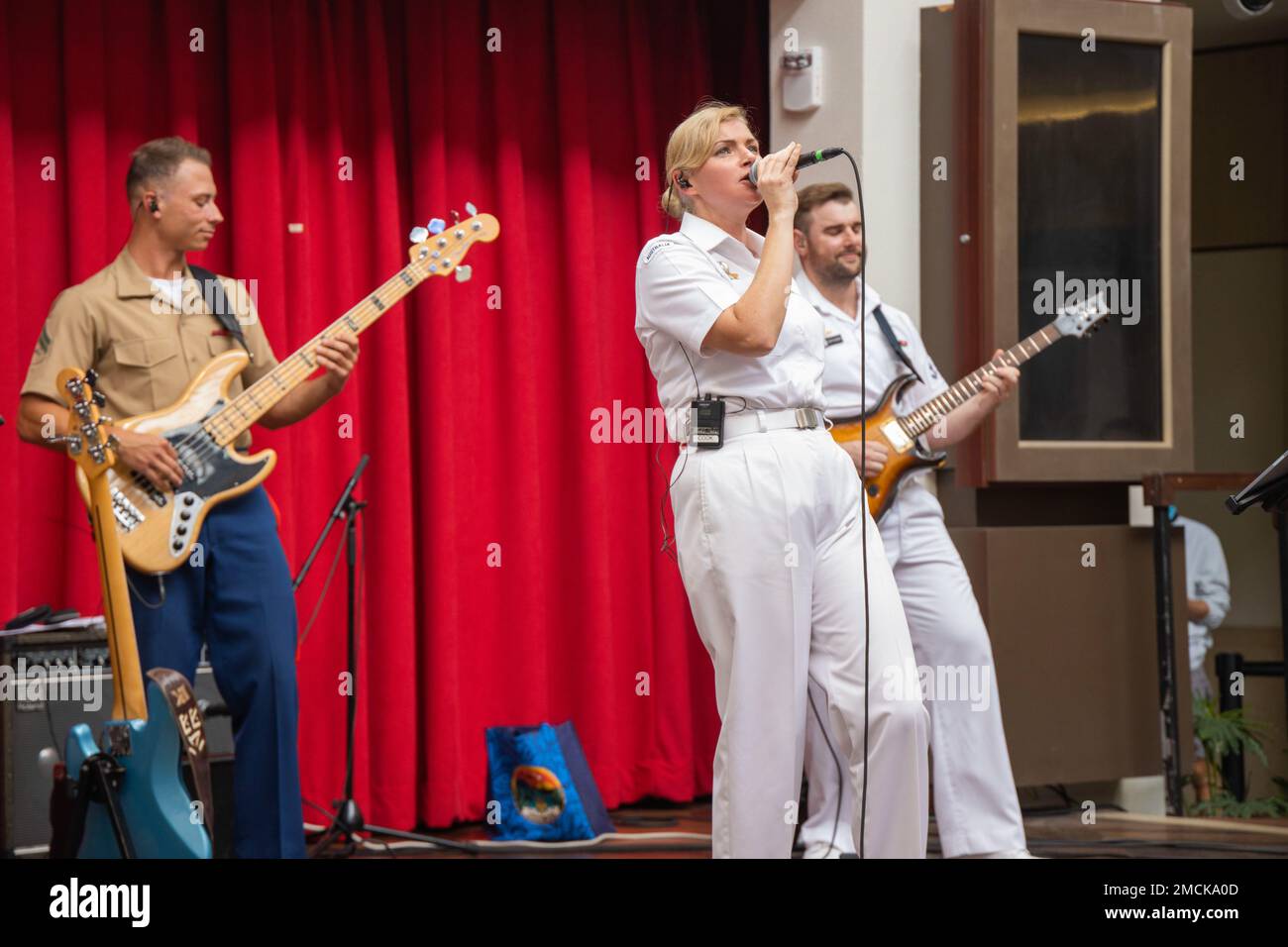 U S Marines With The U S Marine Corps Forces Pacific Band And