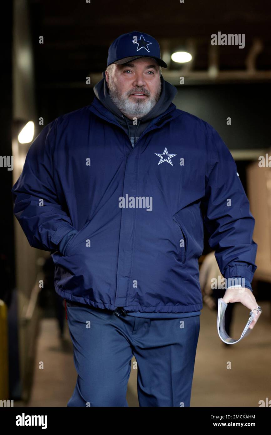 Dallas Cowboys head coach Mike McCarthy takes the field to face the New ...