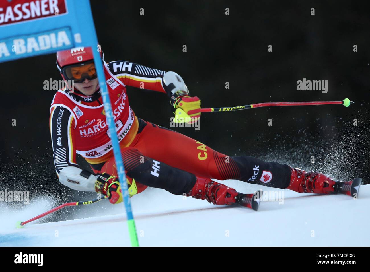Canada's Erik Read speeds down the course during an alpine ski, men's ...