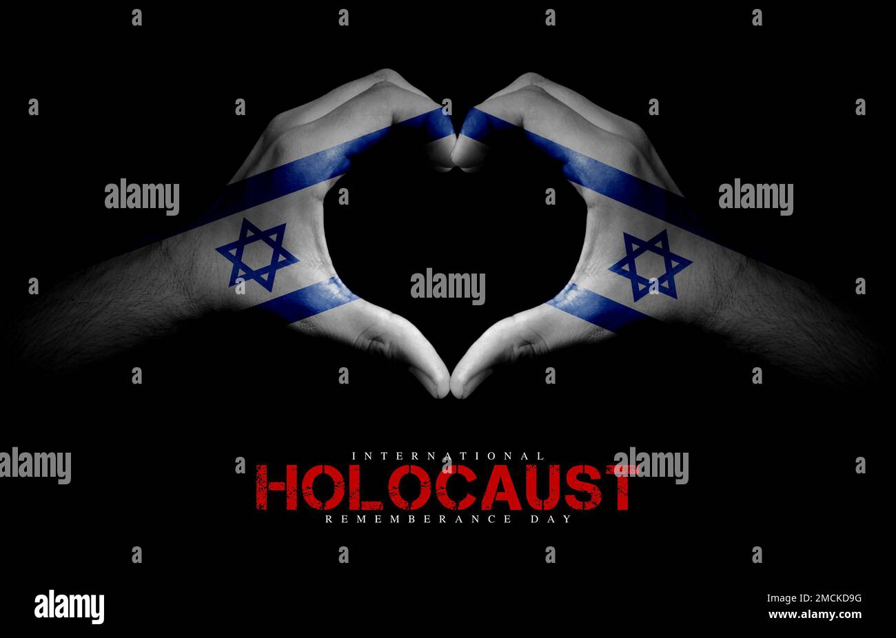 International holocaust remembrance day creative poster with Israel ...