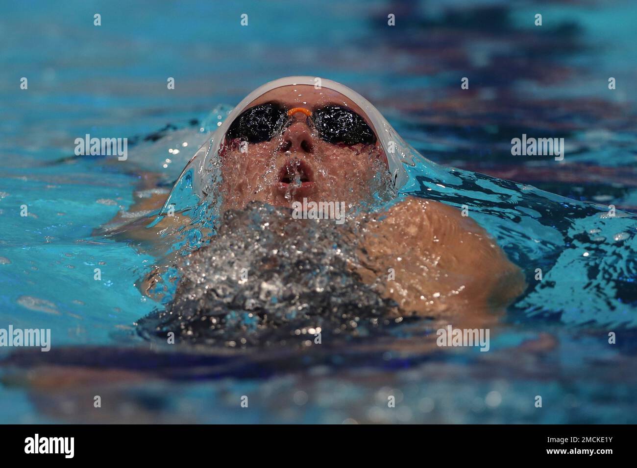 Lindsay Joan Barr of the U.S. Virgin Islands swims during 50 meters ...