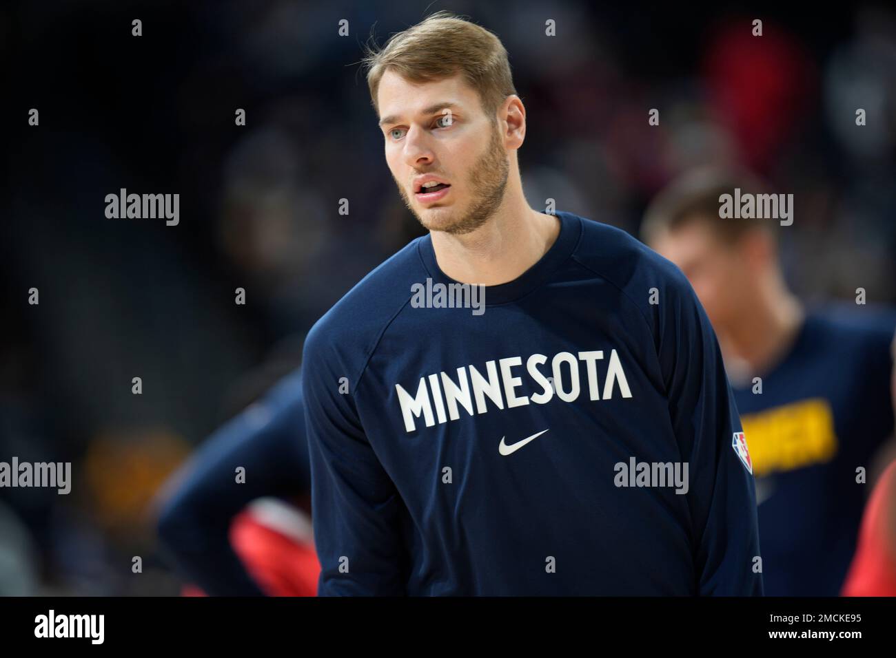 Minnesota Timberwolves forward Jake Layman (10) in the first half of an ...