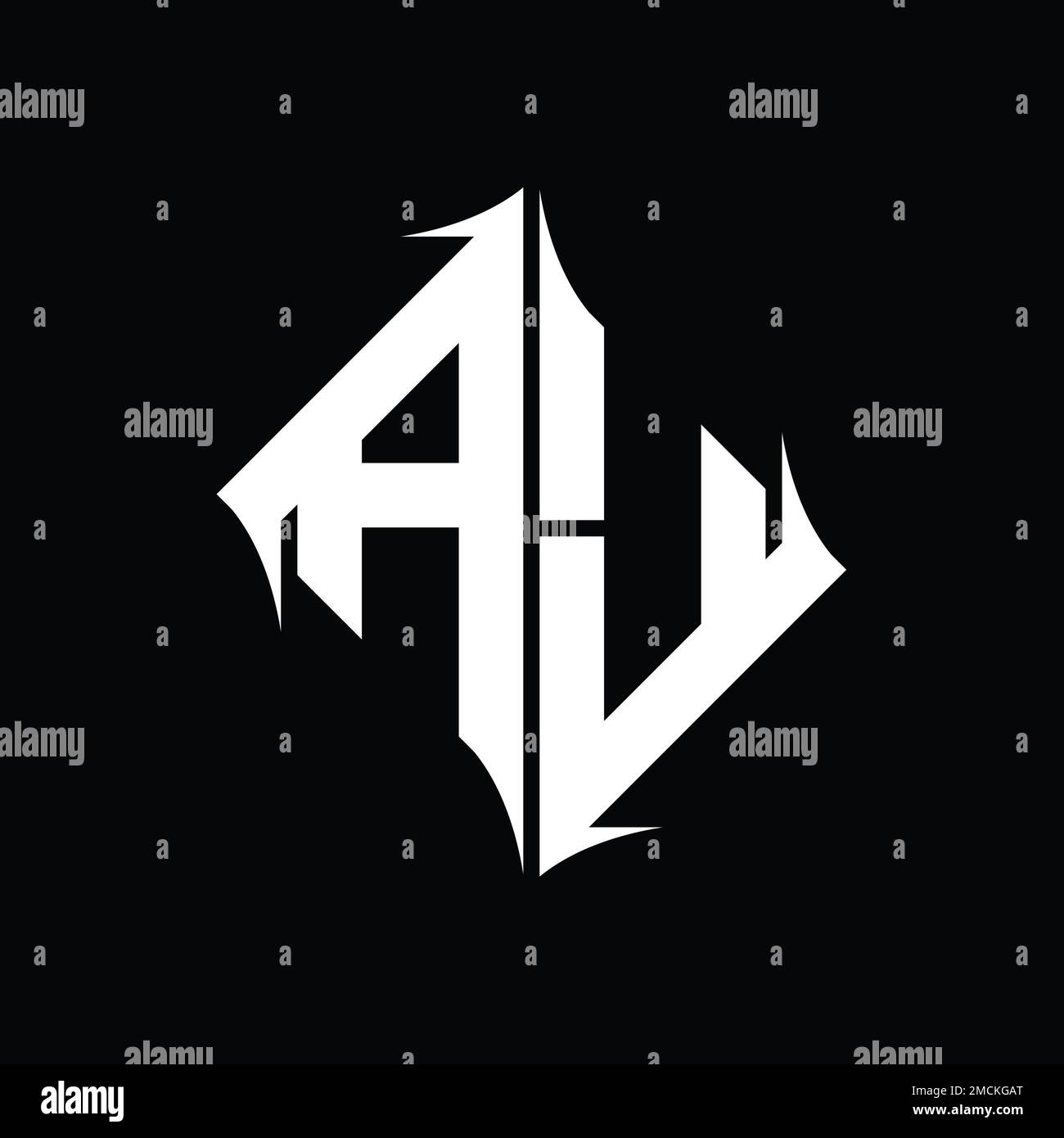 AJ Logo monogram diamond abstract shape vector images design template ...