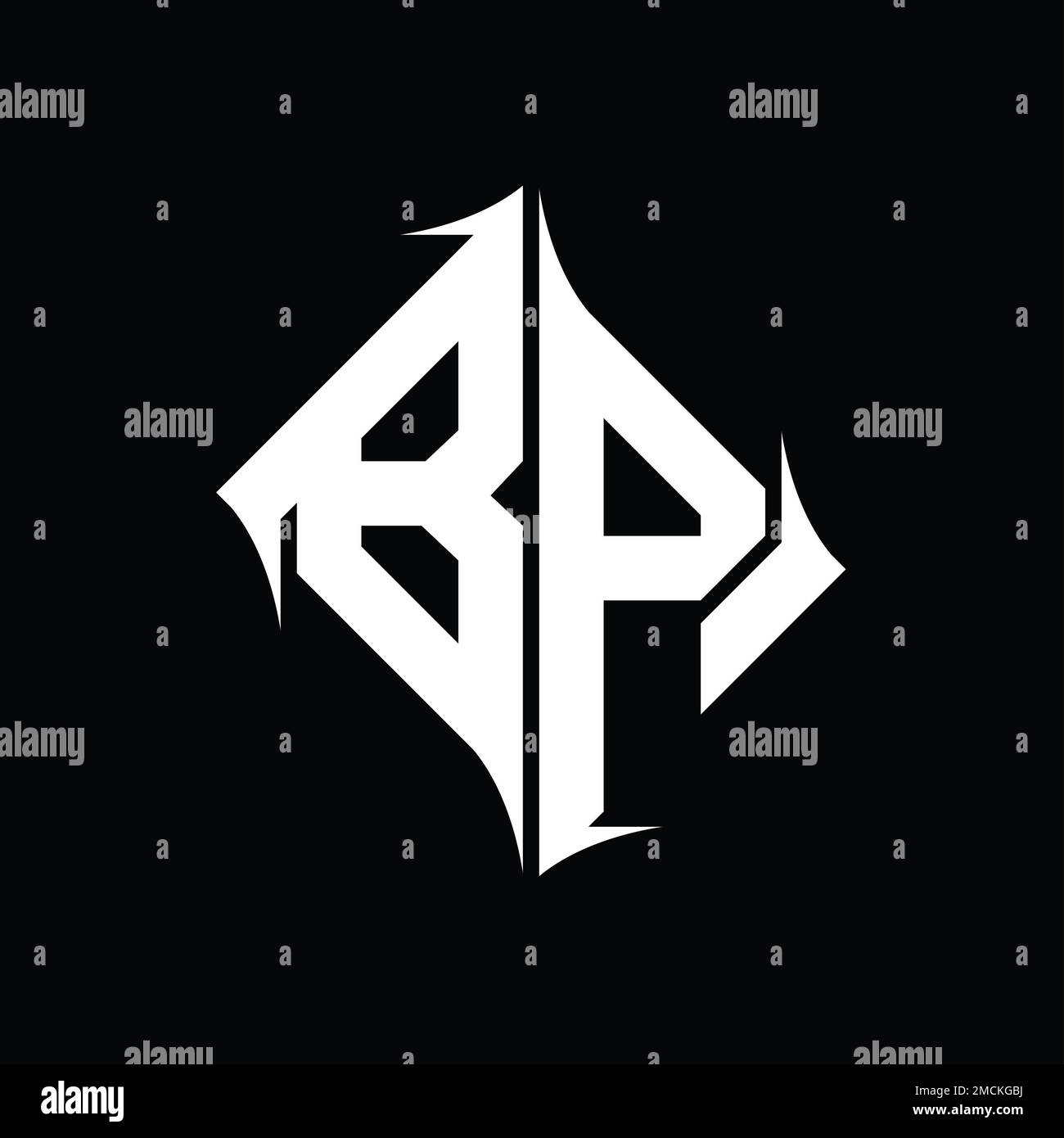 BP Logo monogram diamond abstract shape vector images design template ...