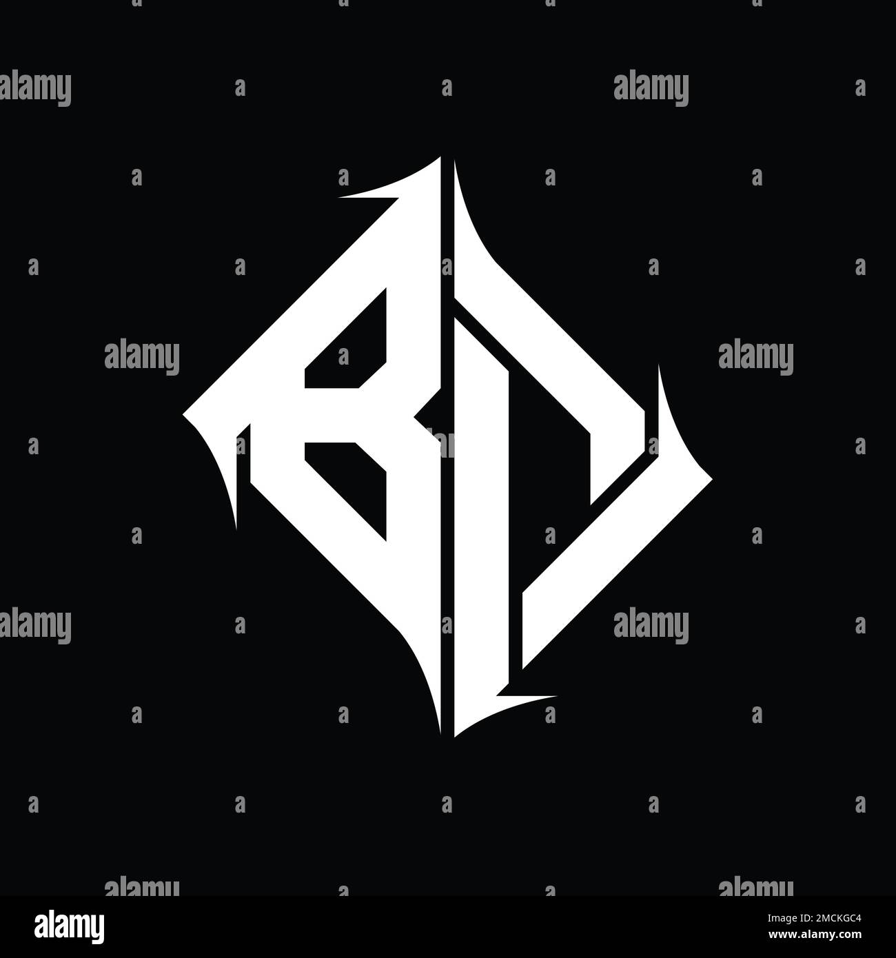 BO Logo monogram diamond abstract shape vector images design template ...