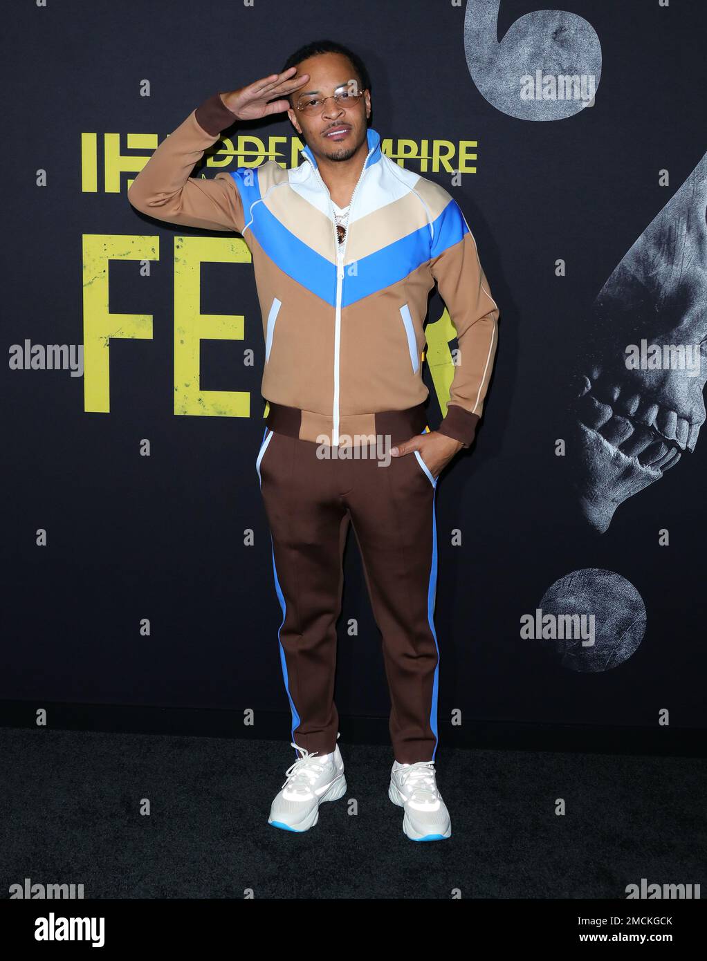 Tip TI Harris arrives at The World Premiere of FEAR held at The ...