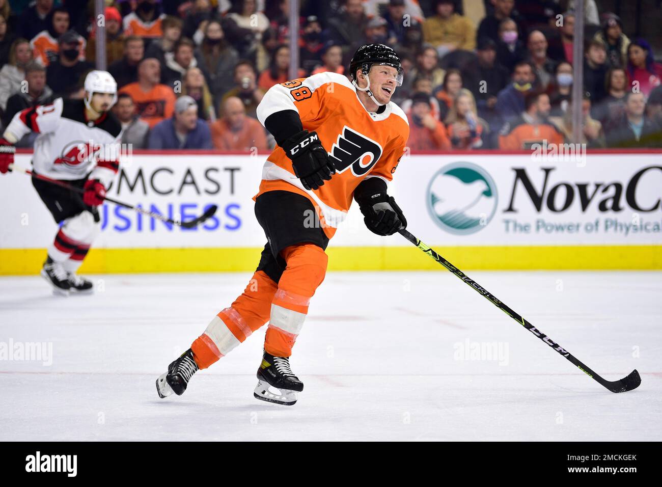 Philadelphia Flyers' Patrick Brown in action during an NHL hockey game ...