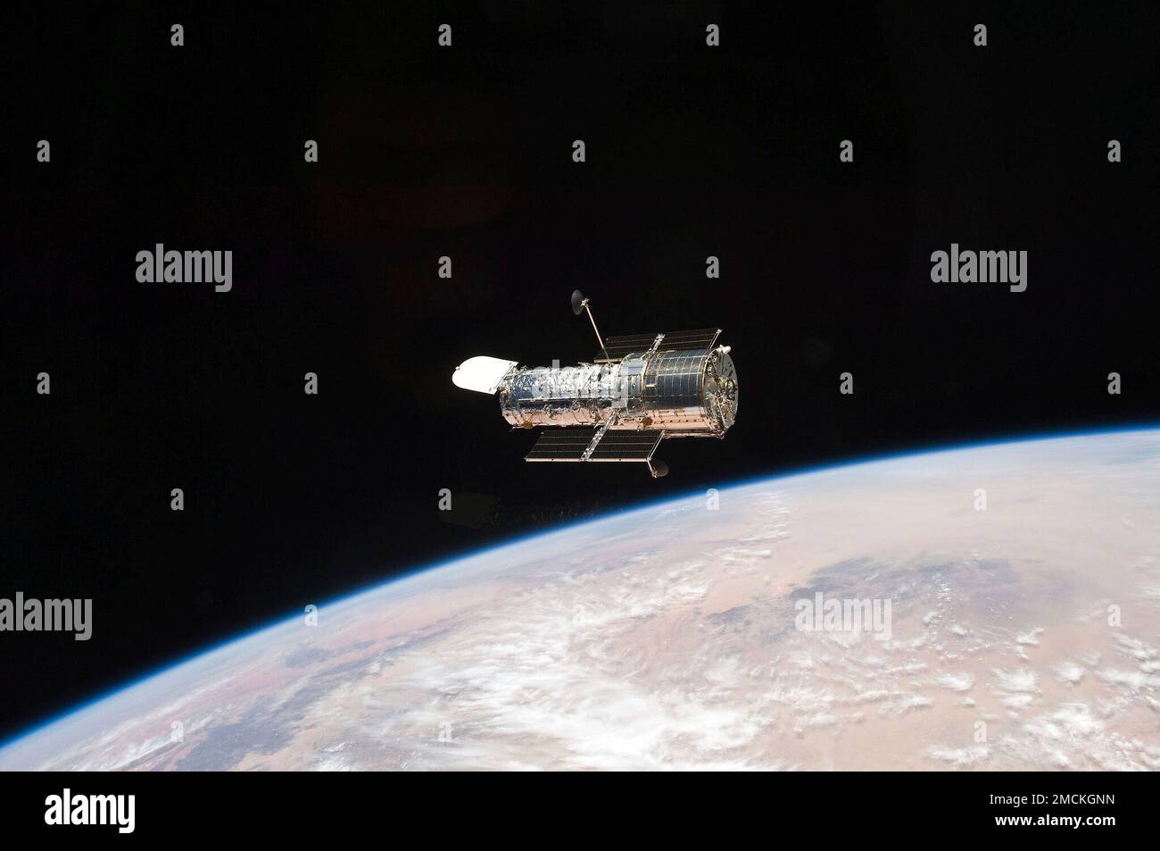This undated photo made available by NASA shows the Hubble Space ...