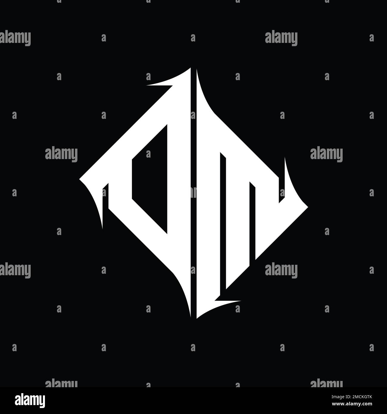 DM Logo monogram diamond abstract shape vector images design template ...