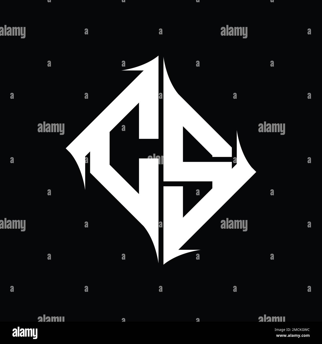 CS Logo monogram diamond abstract shape vector images design template ...