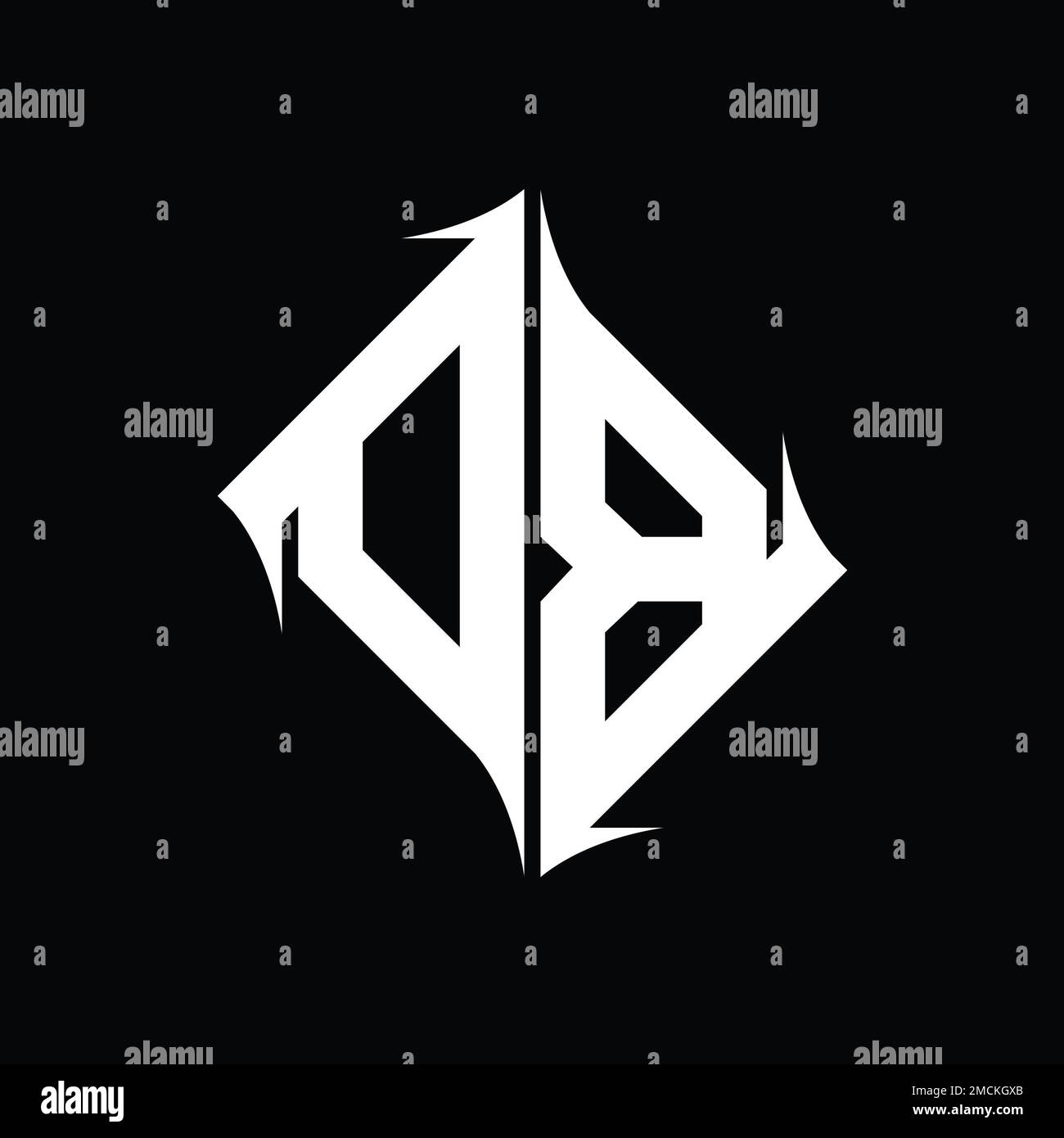 DB Logo monogram diamond abstract shape vector images design template ...