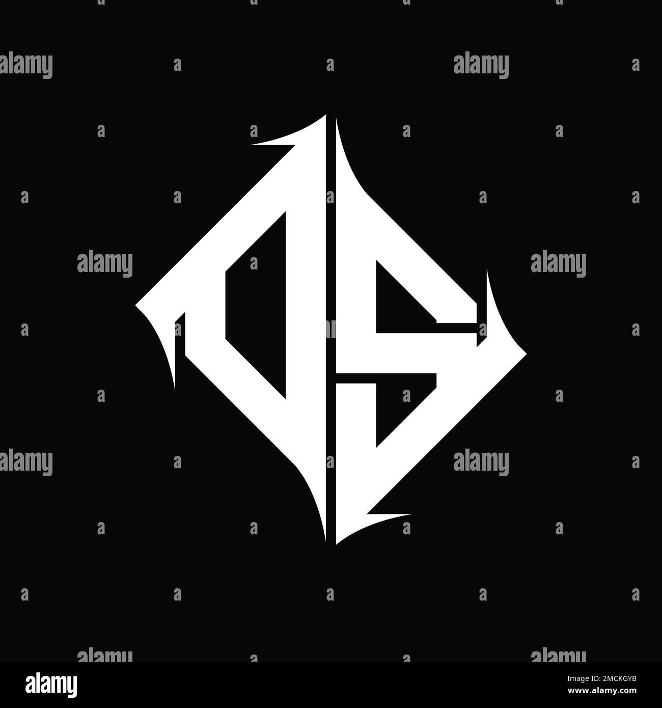 DS Logo monogram diamond abstract shape vector images design template ...