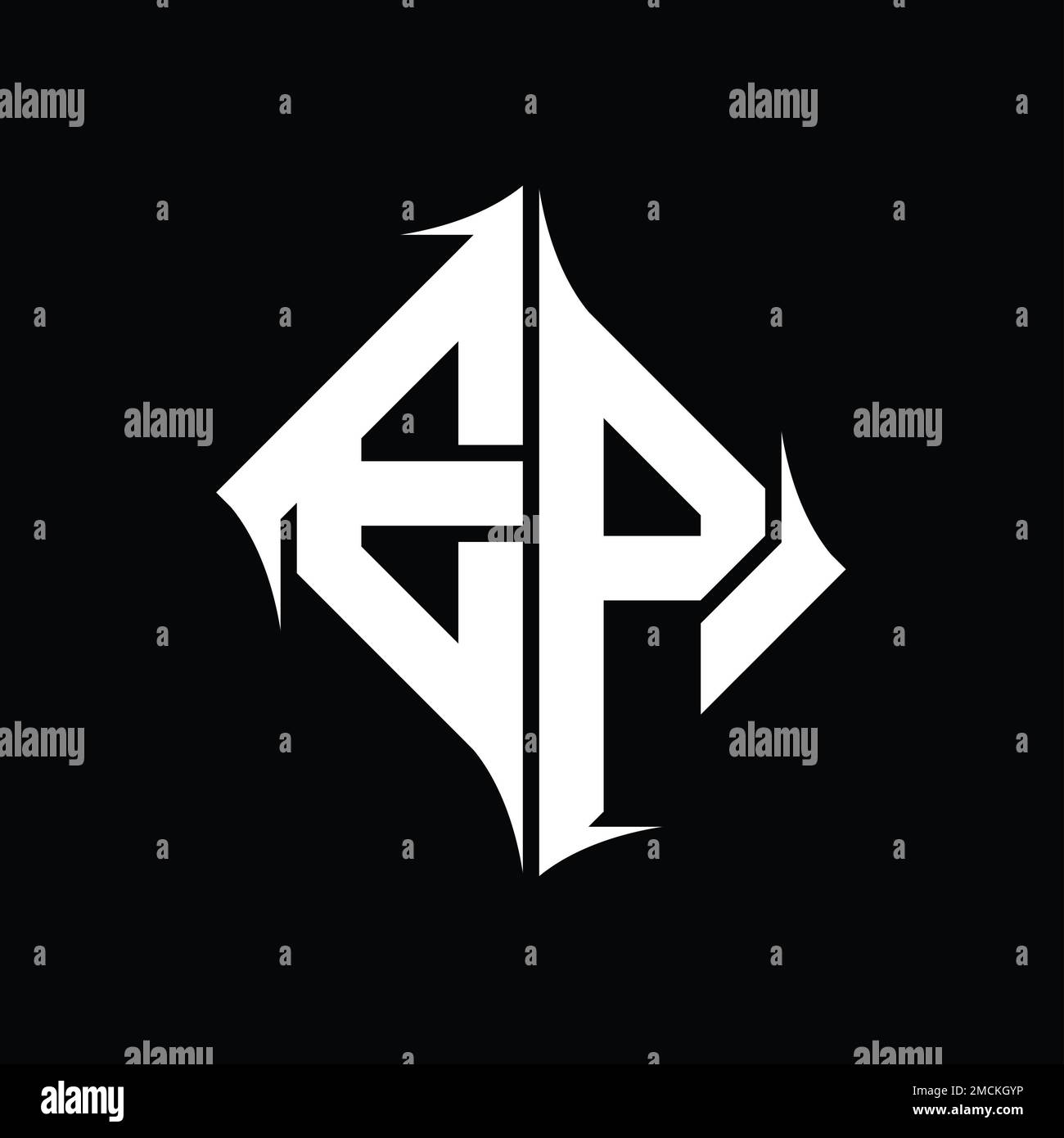 EP Logo monogram diamond abstract shape vector images design template ...