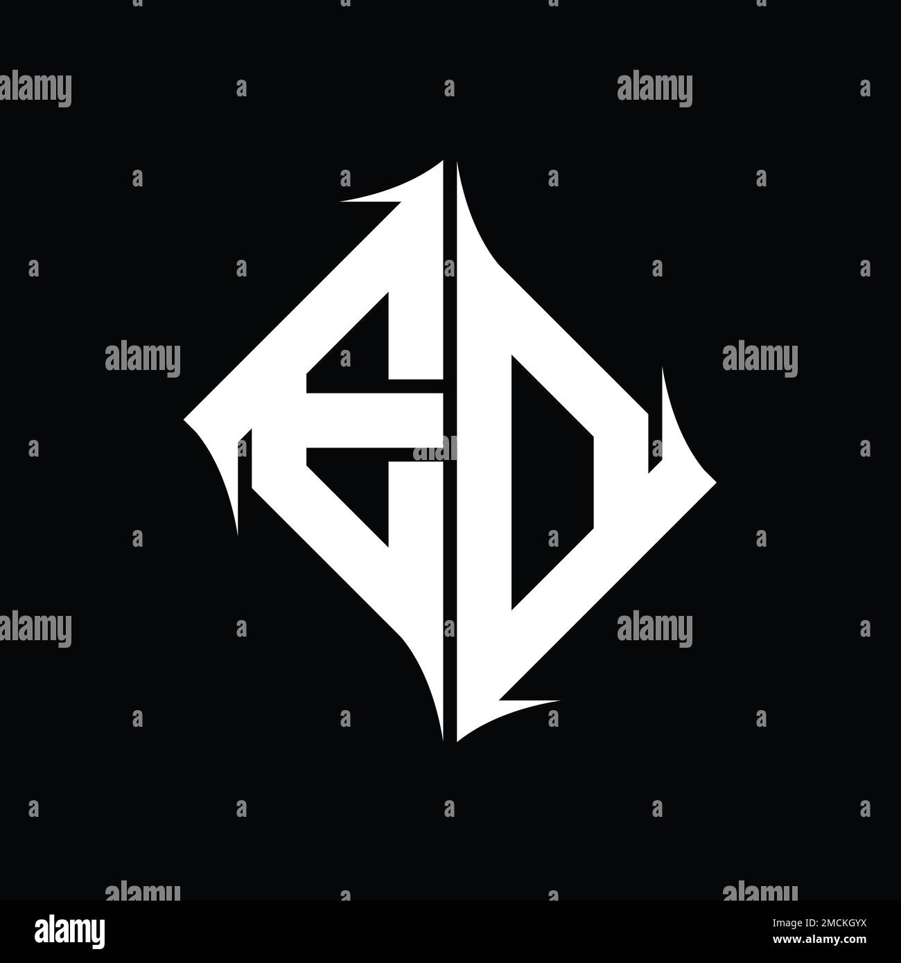 Diamond logo design de hi-res stock photography and images - Alamy