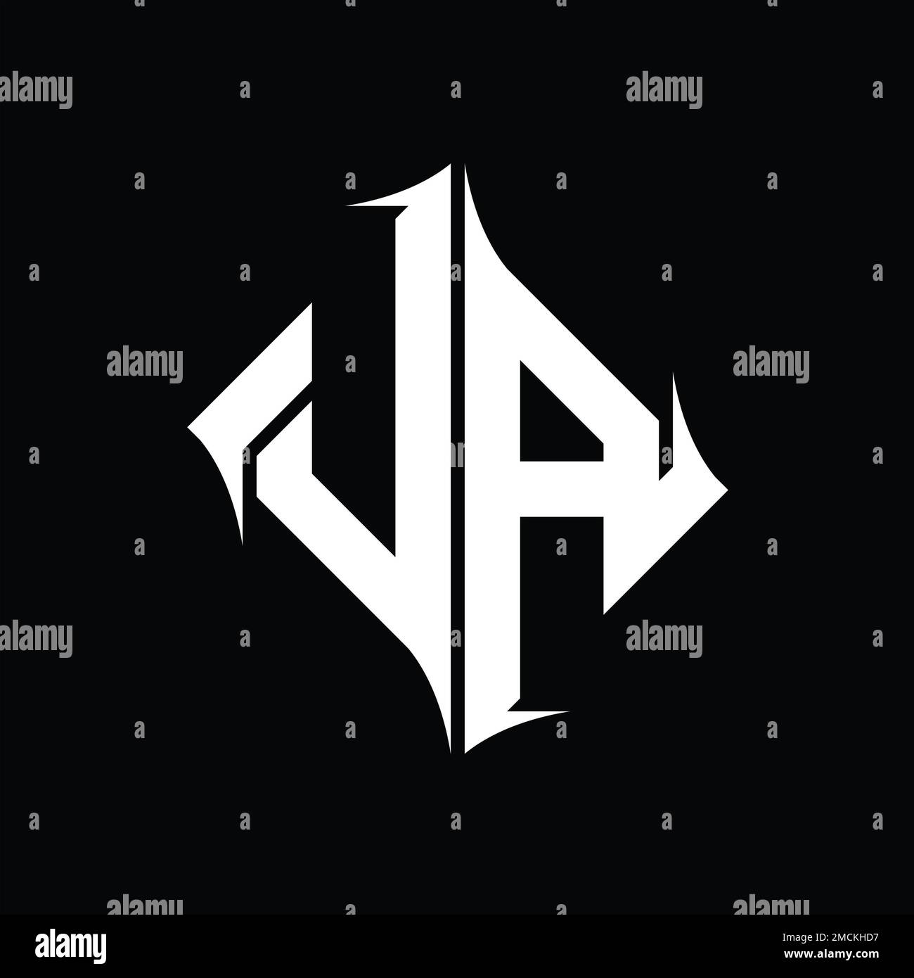JA Logo monogram diamond abstract shape vector images design template ...