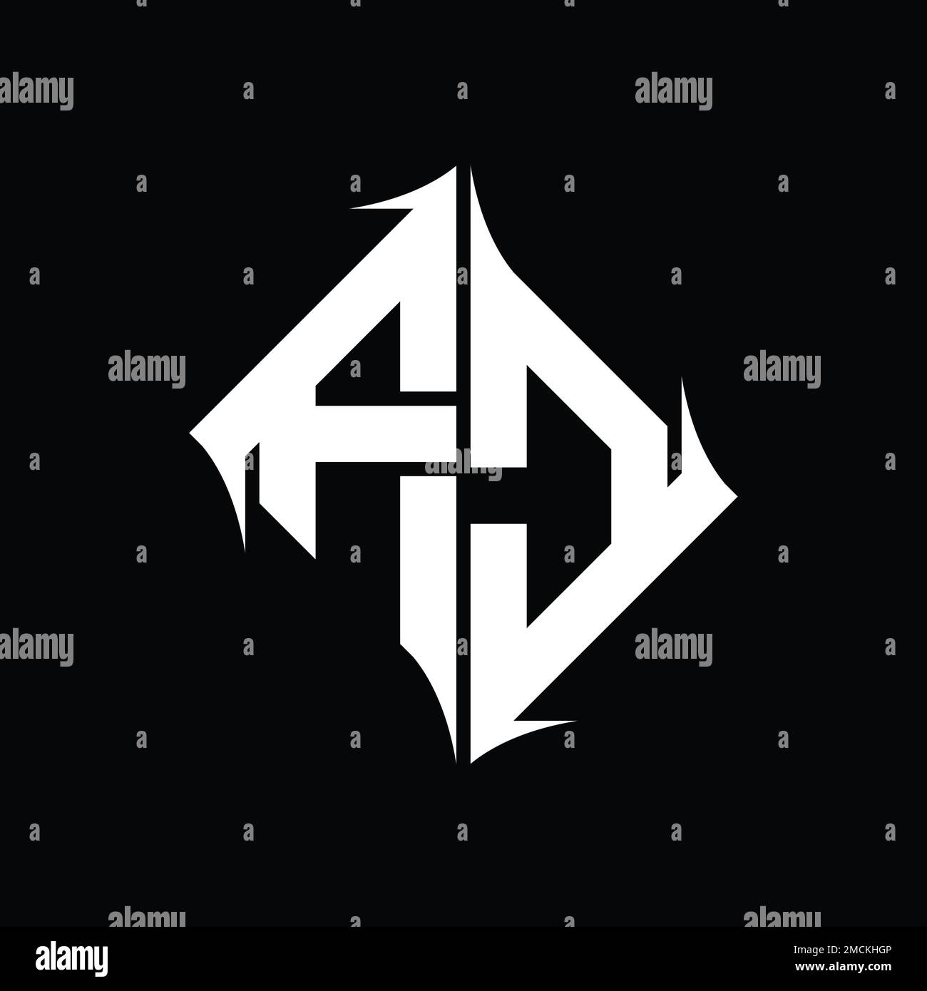 FC Logo monogram diamond abstract shape vector images design template ...