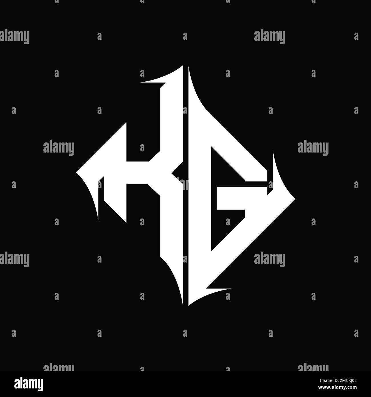 KG Logo monogram diamond abstract shape vector images design template ...