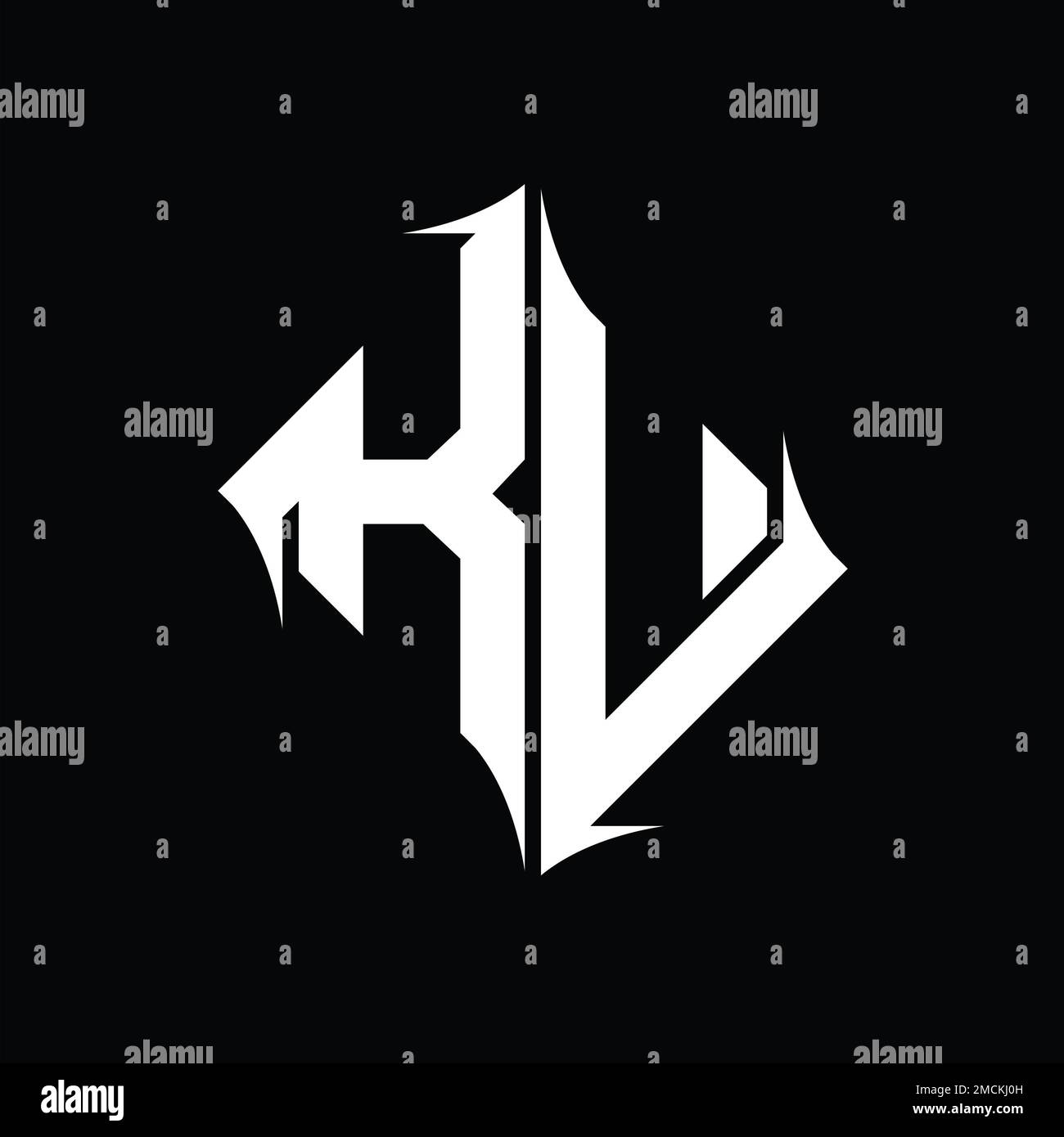 KL Logo monogram diamond abstract shape vector images design template ...