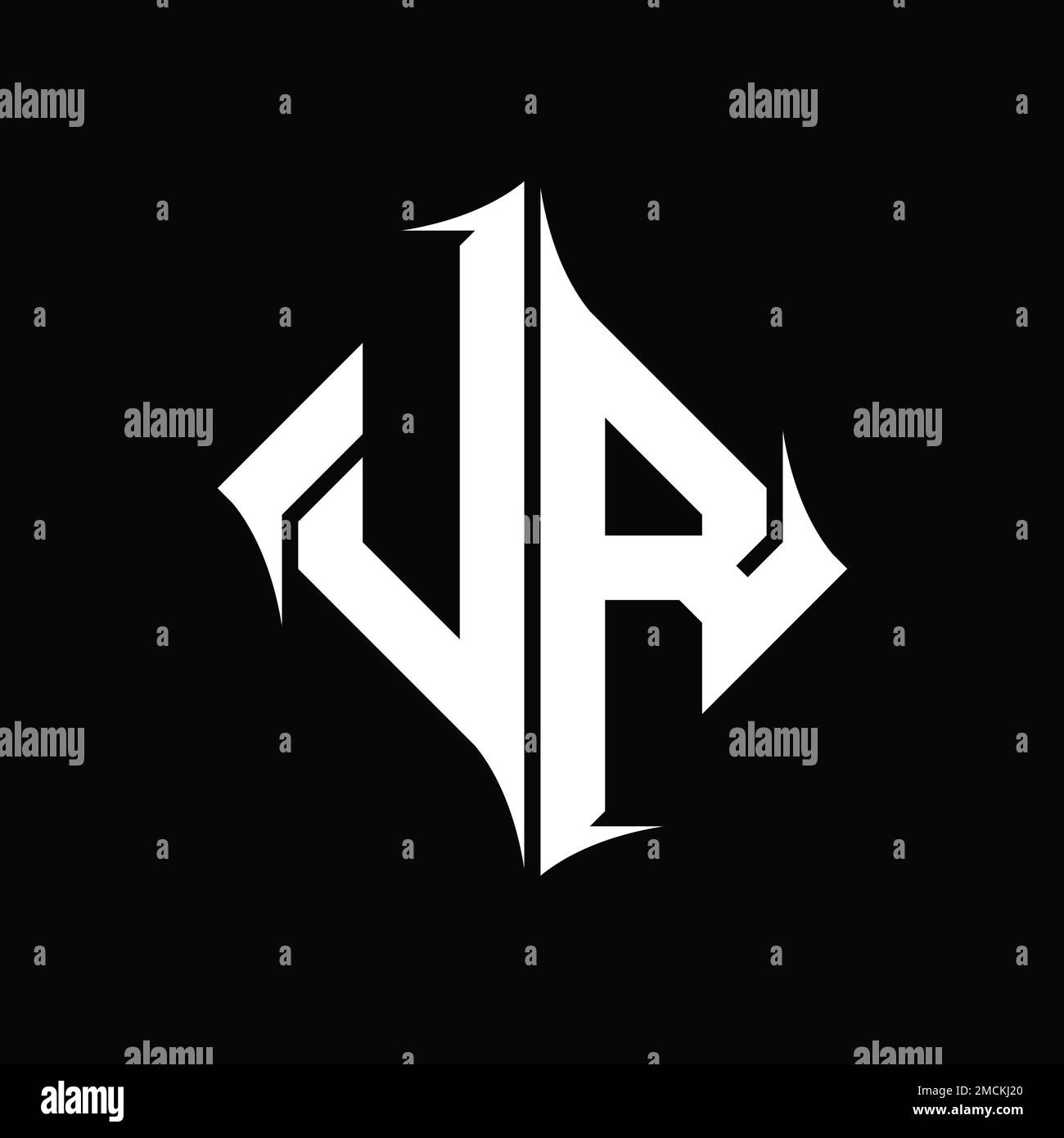 JR Logo monogram diamond abstract shape vector images design template ...