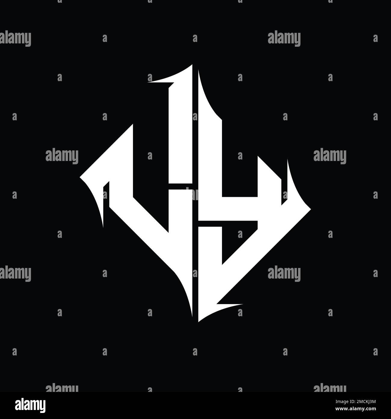 LY Logo monogram diamond abstract shape vector images design template ...