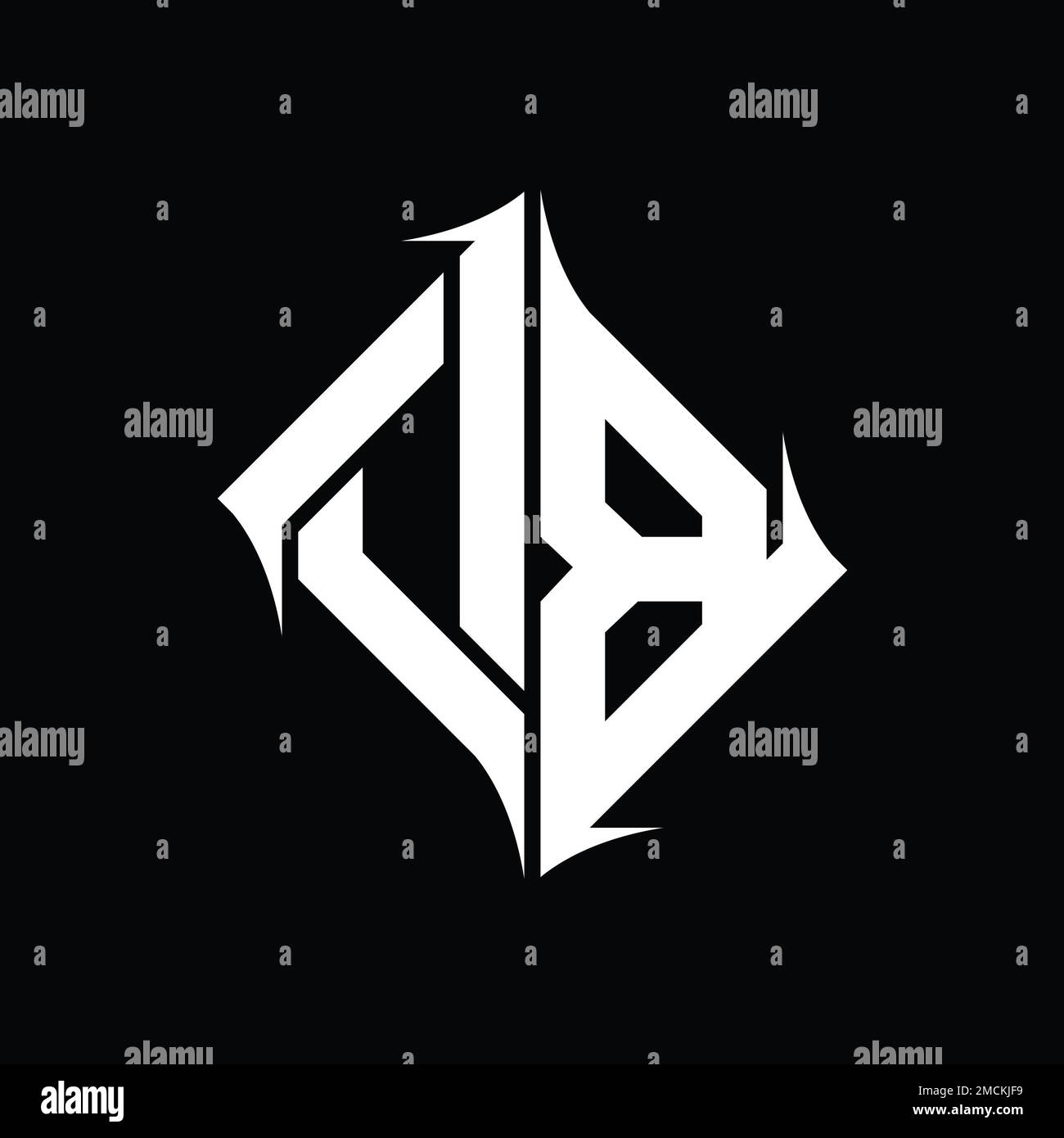 OB Logo monogram diamond abstract shape vector images design template ...