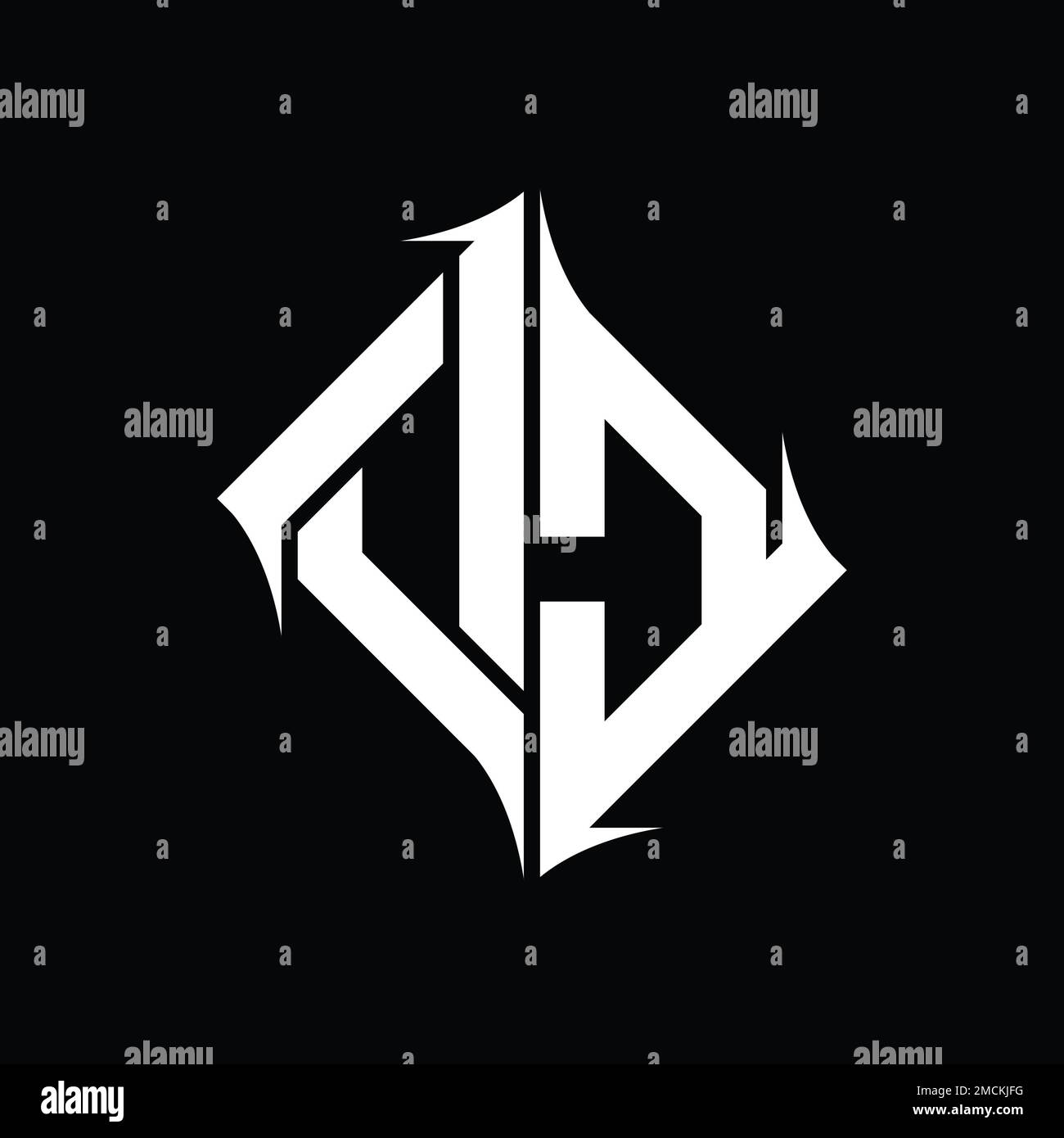 OC Logo monogram diamond abstract shape vector images design template ...