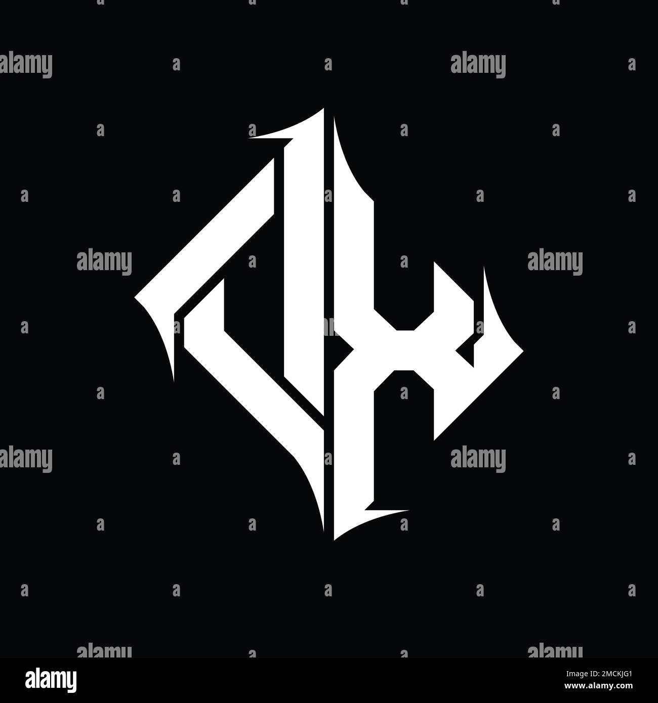 OX Logo monogram diamond abstract shape vector images design template ...