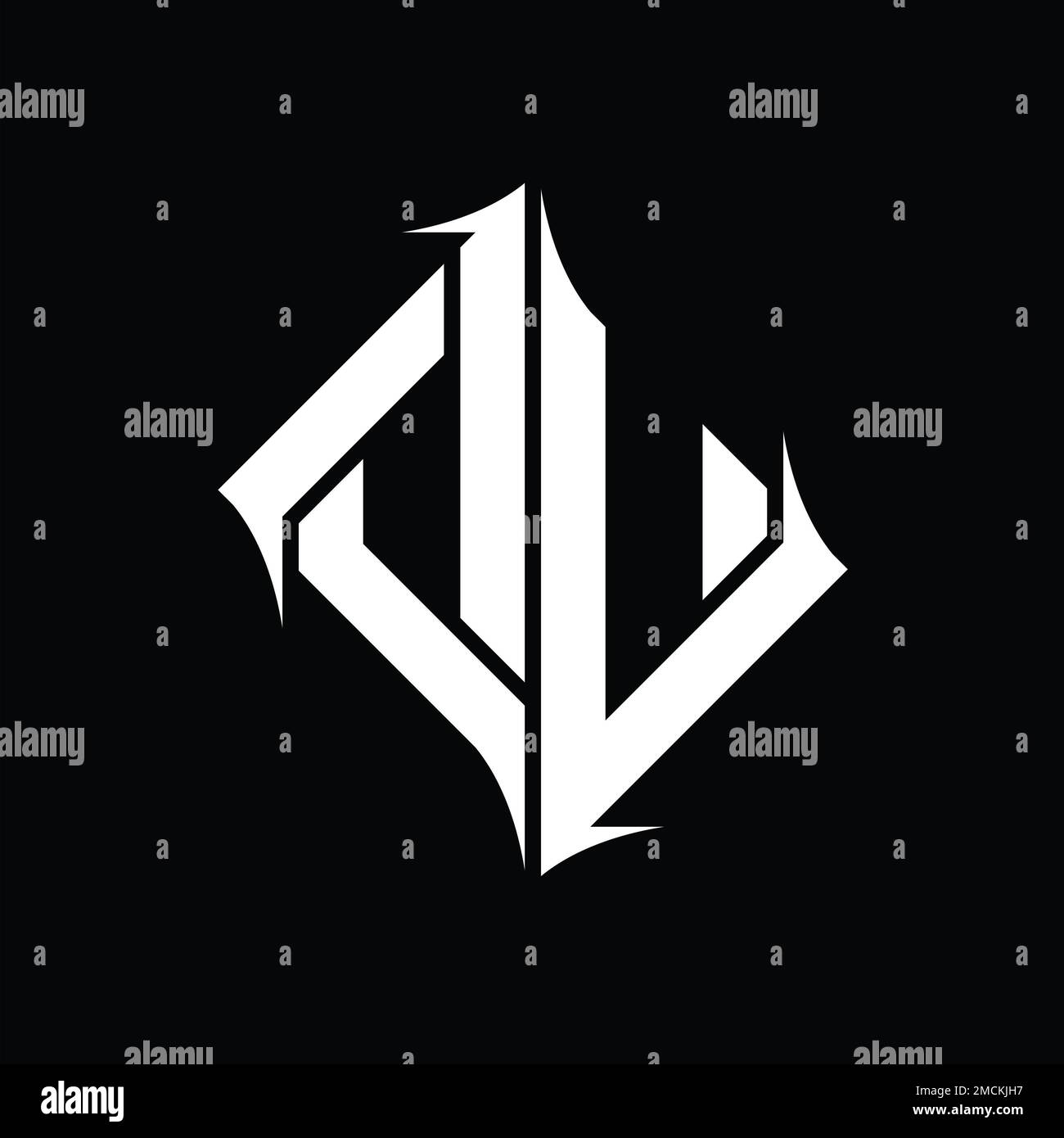 OL Logo monogram diamond abstract shape vector images design template Stock Photo - Alamy