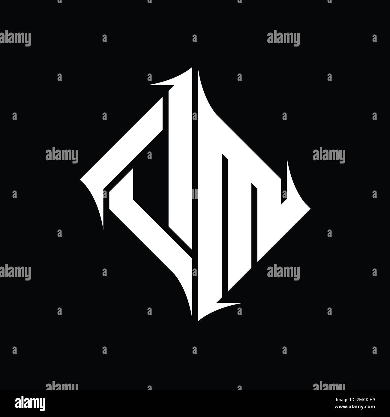 OM Logo monogram diamond abstract shape vector images design template ...