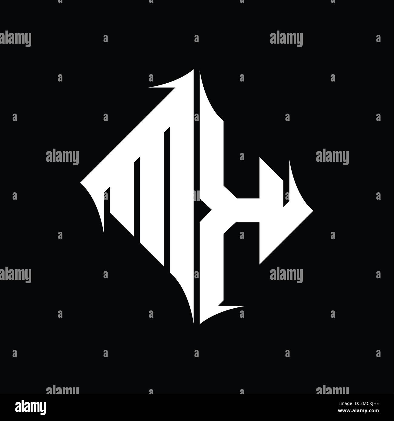 MK Logo monogram diamond abstract shape vector images design template ...