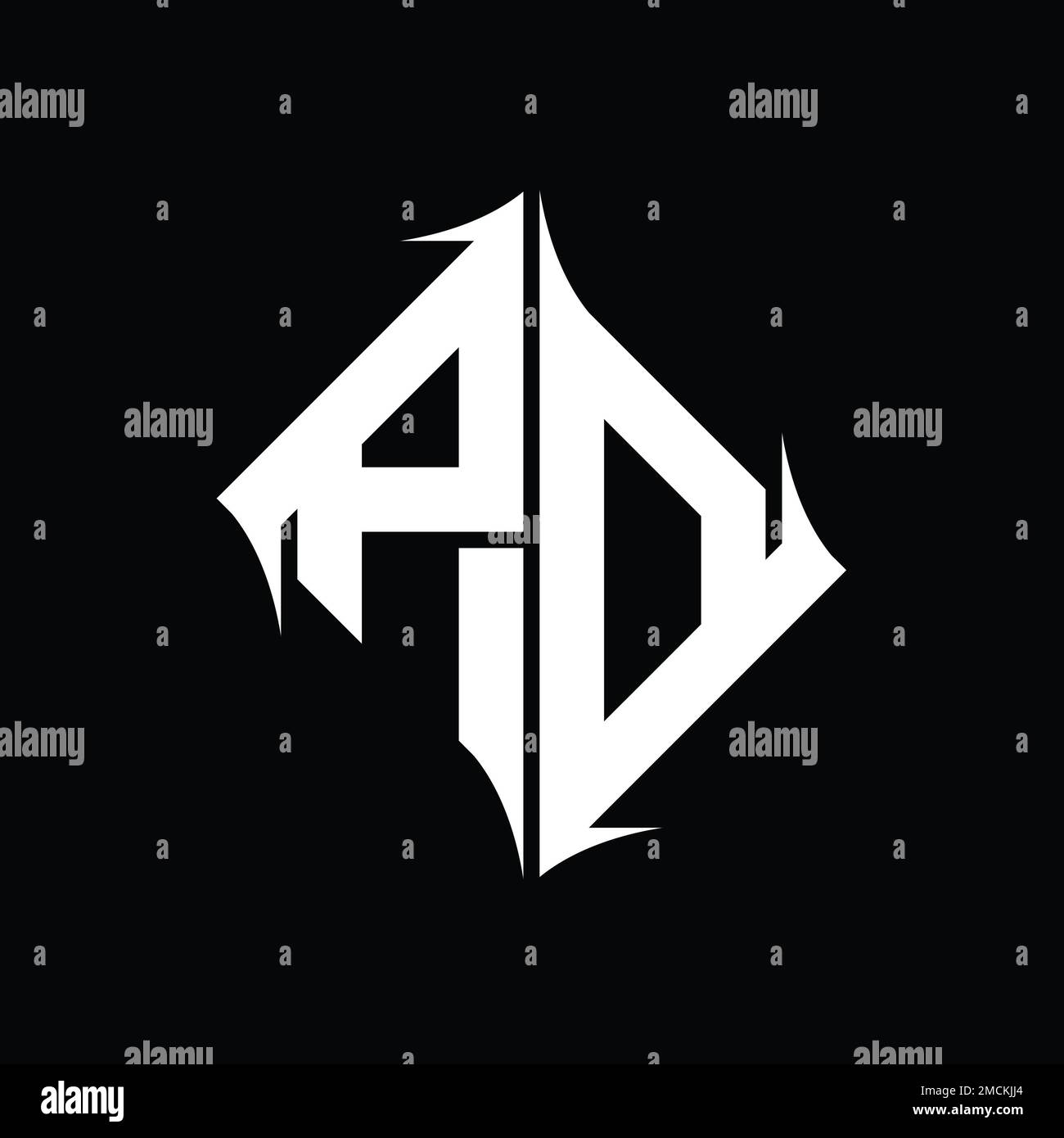 PD Logo monogram diamond abstract shape vector images design template ...