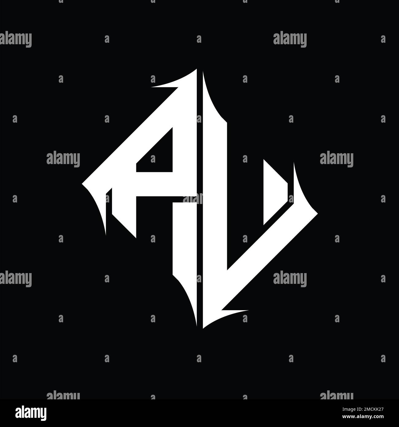 PL Logo monogram diamond abstract shape vector images design template ...