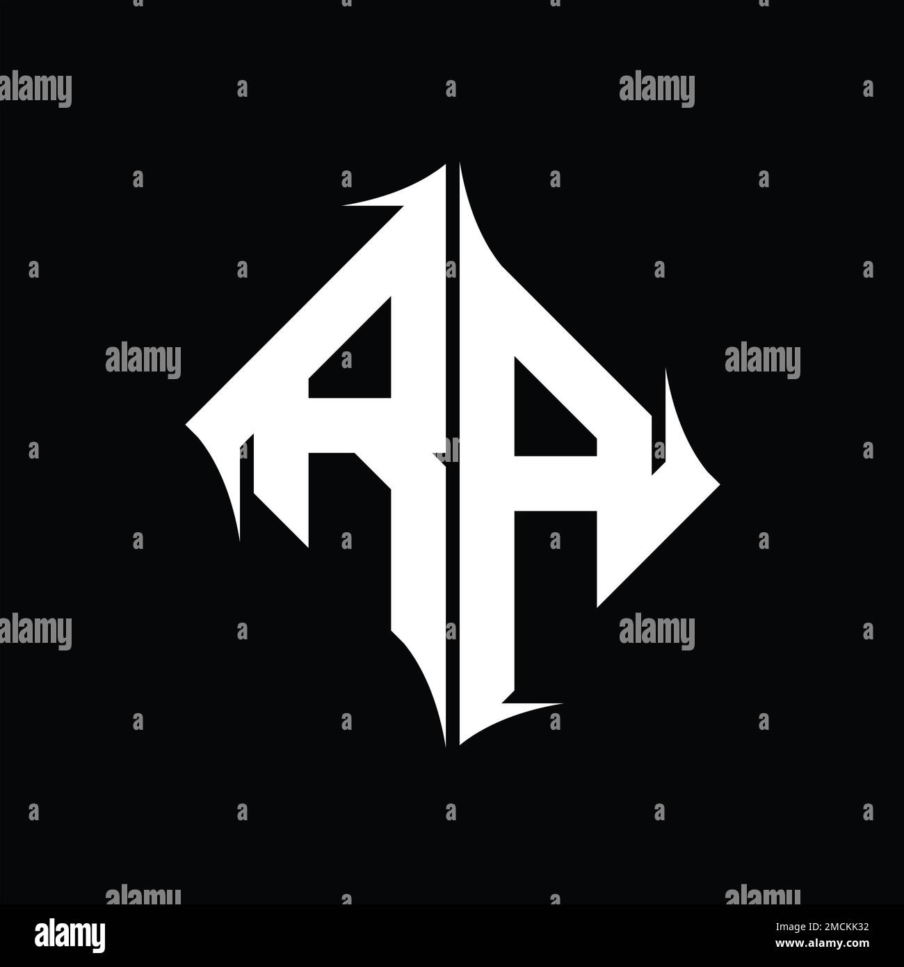 RA Logo monogram diamond abstract shape vector images design template ...