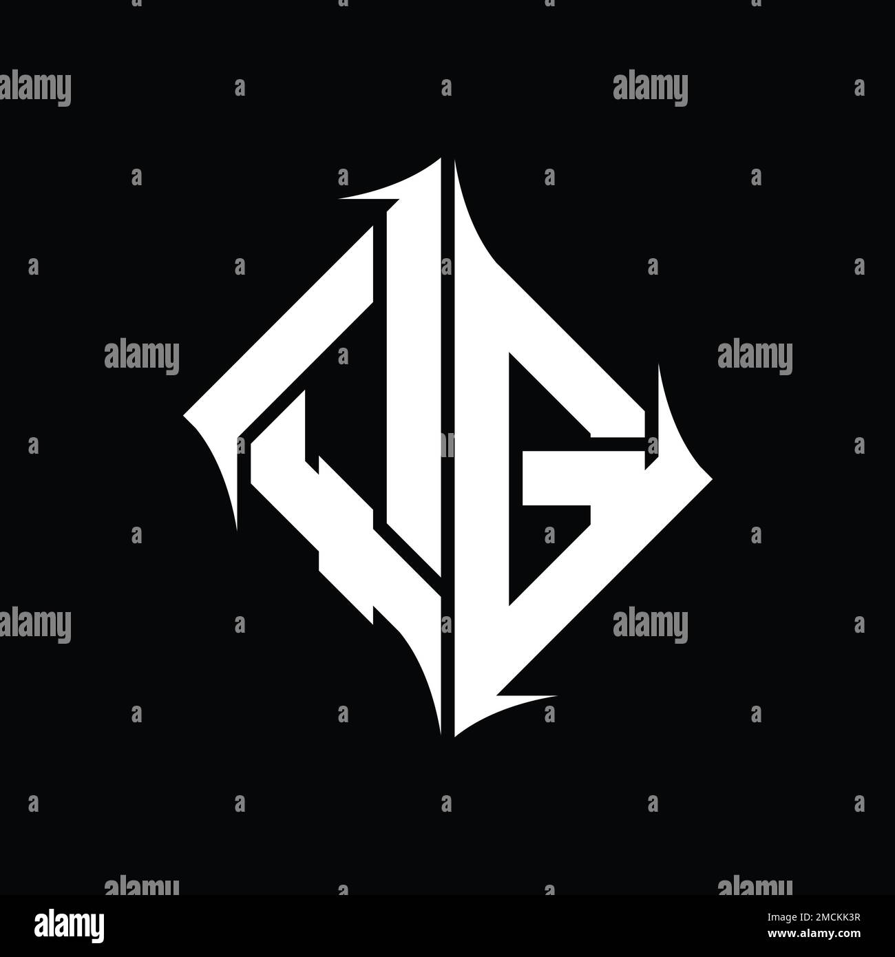 QG Logo monogram diamond abstract shape vector images design template ... QG Logo monogram diamond abstract shape vector images design template ...