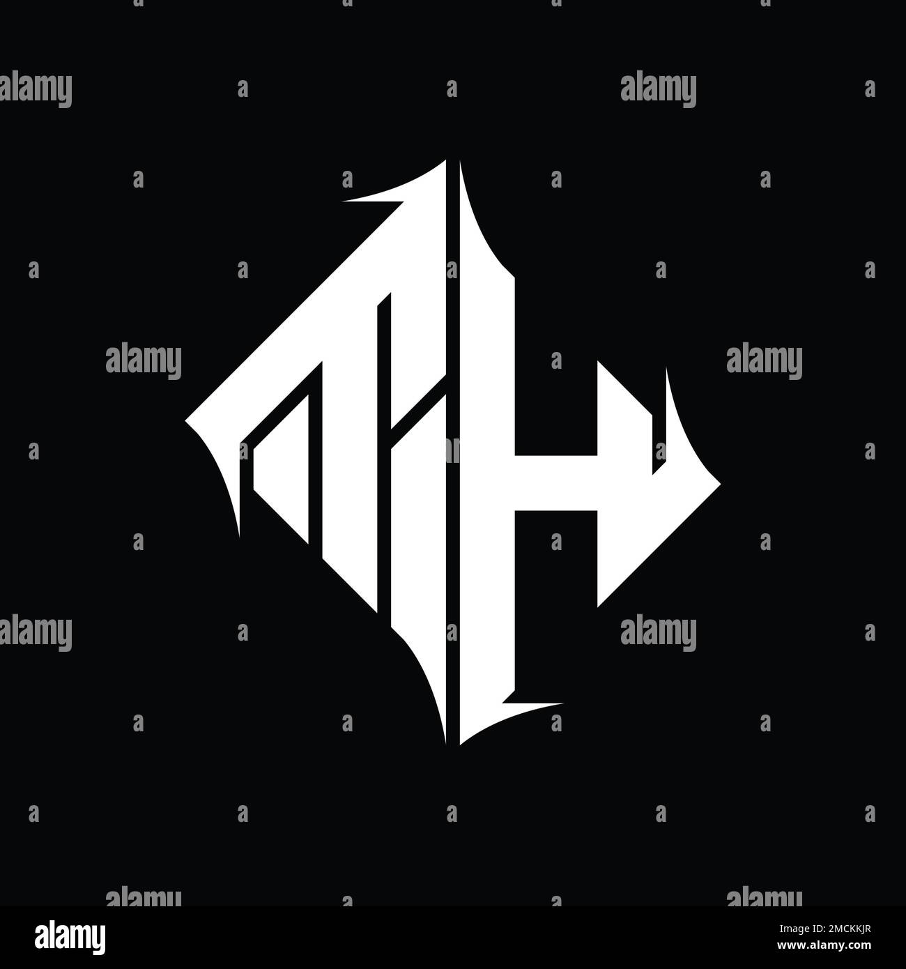 TH Logo monogram diamond abstract shape vector images design template ...