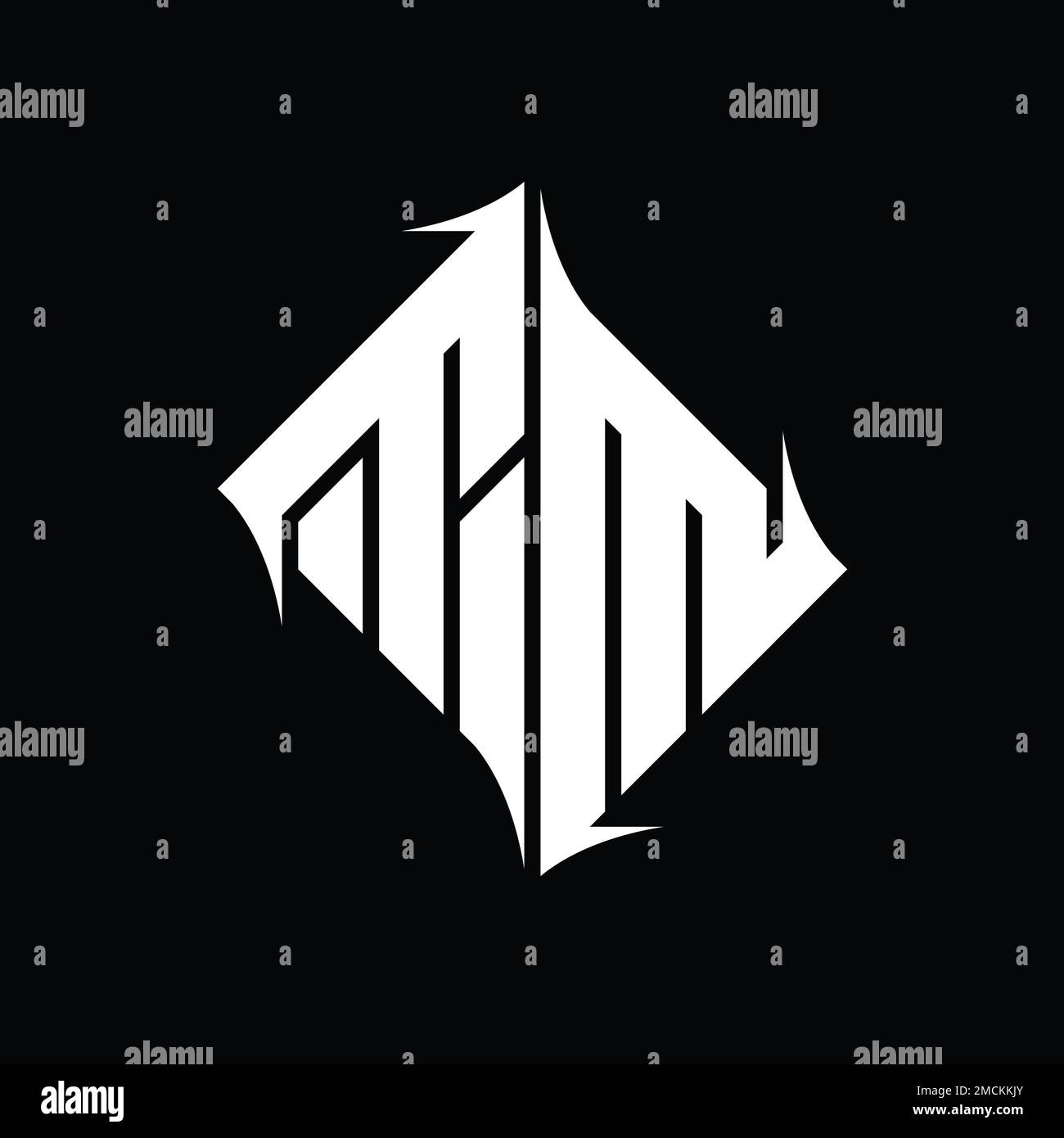 TM Logo monogram diamond abstract shape vector images design template ...