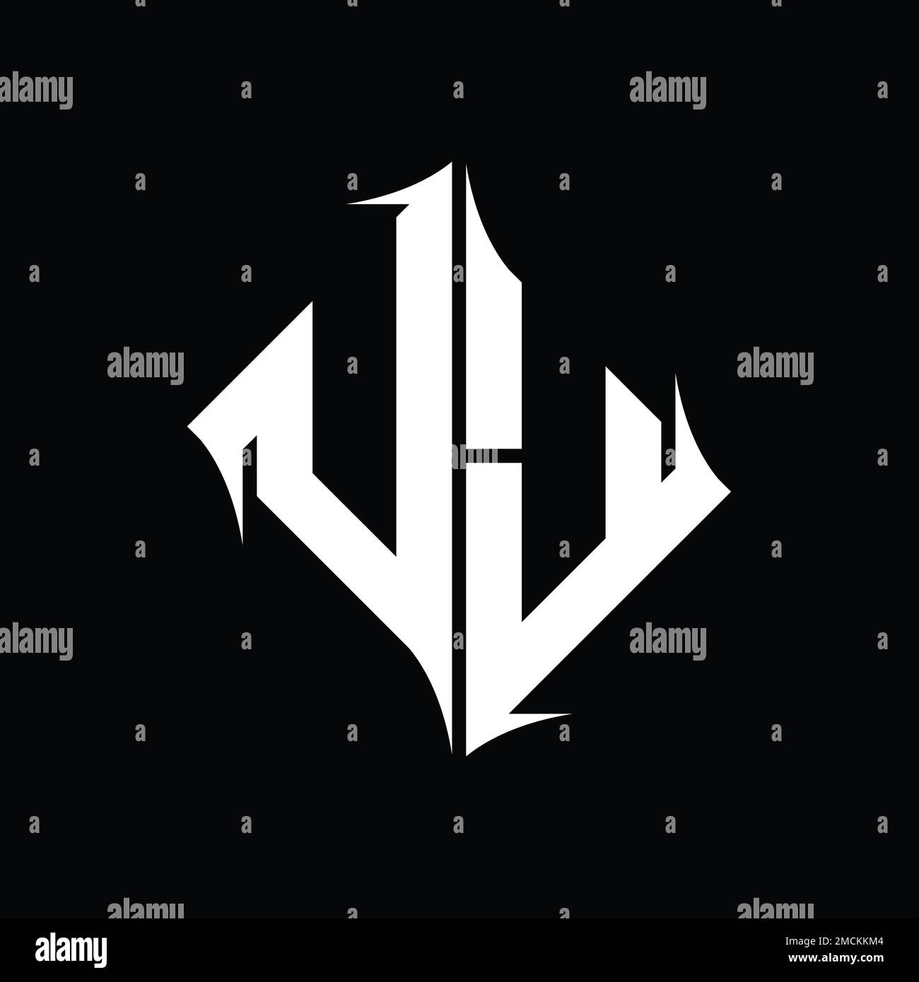 UJ Logo monogram diamond abstract shape vector images design template ...