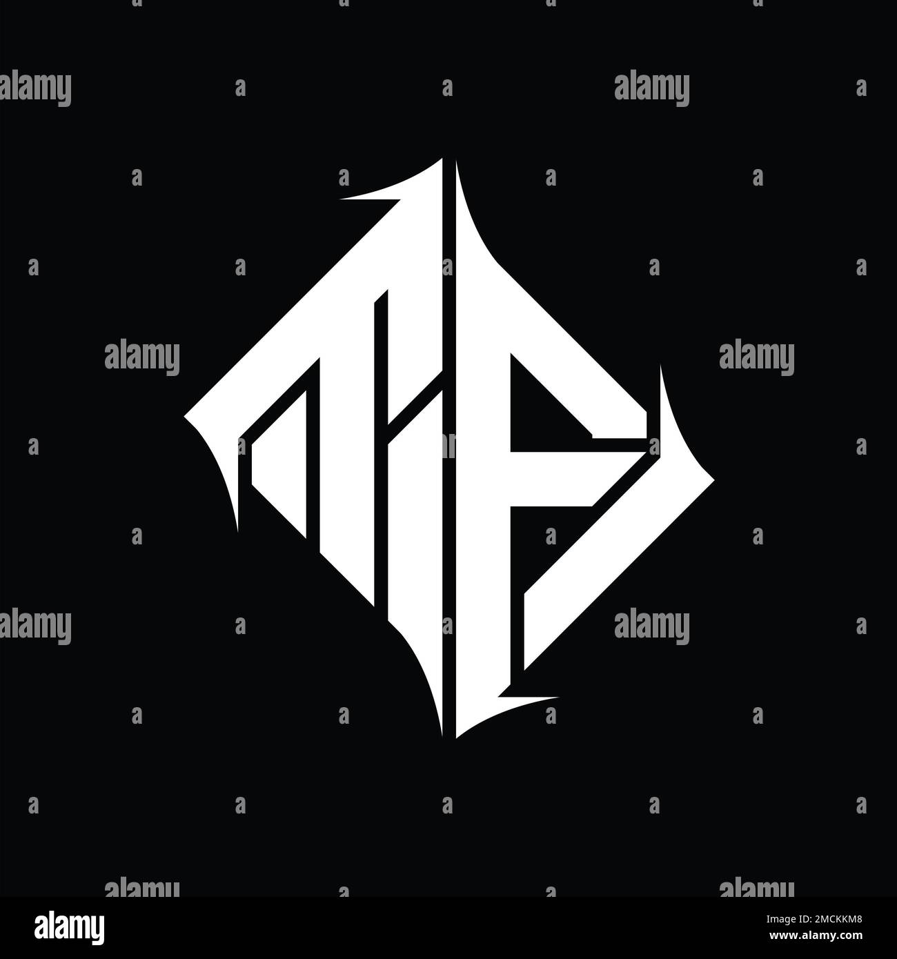 TF Logo monogram diamond abstract shape vector images design template ...