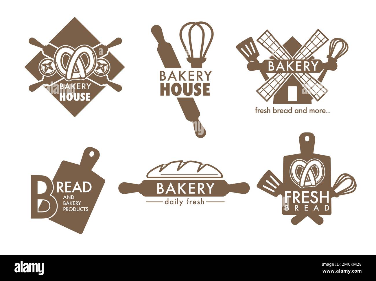 Kitchen tools and pastry bakery shop isolated icons Stock Vector Image ...