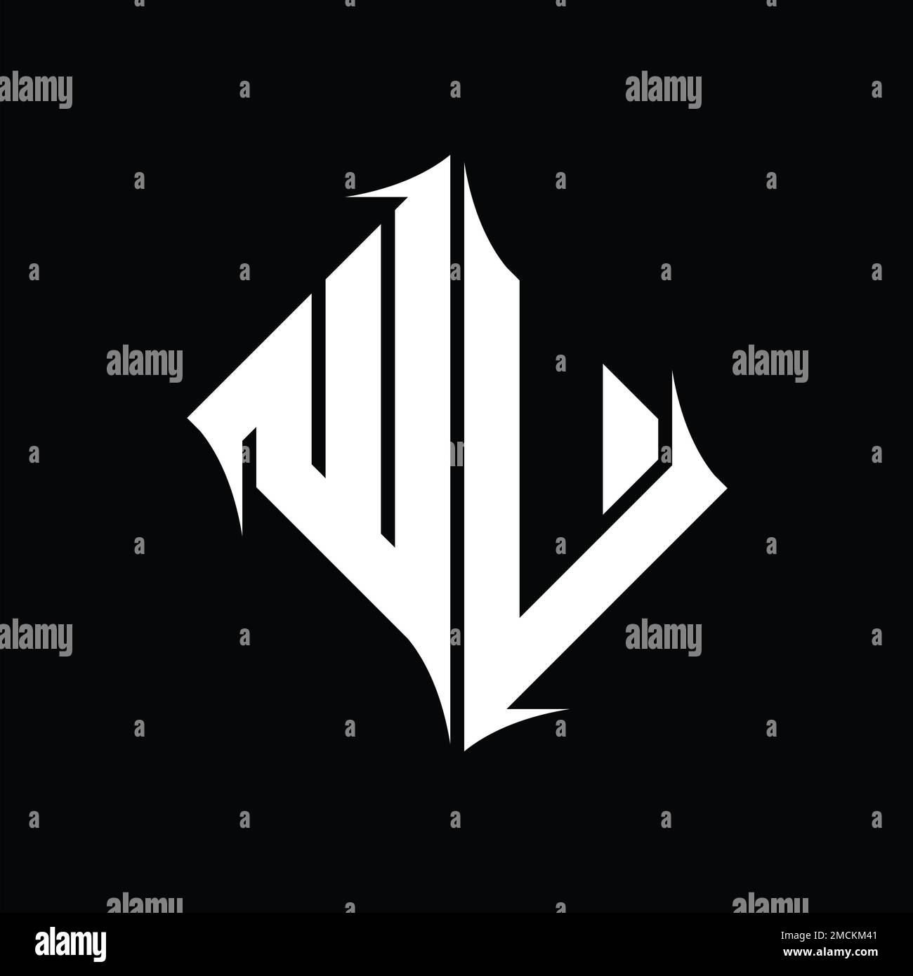 WL Logo monogram diamond abstract shape vector images design template ... WL Logo monogram diamond abstract shape vector images design template ...