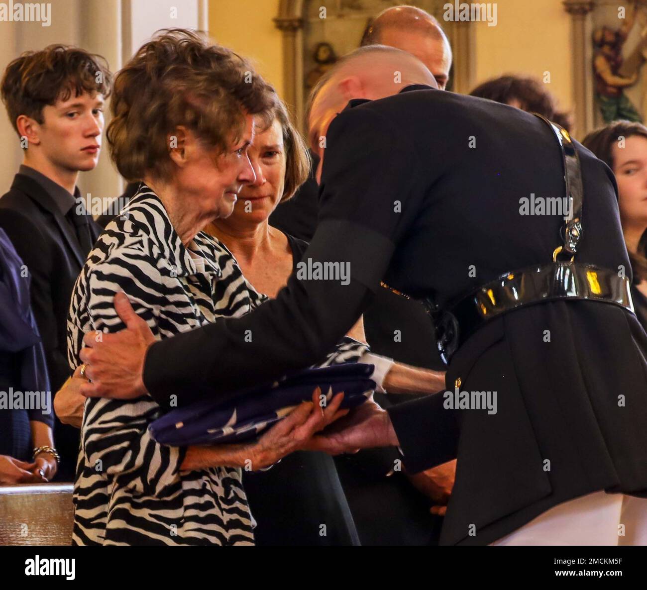 Assistant Commandant of the Marine Corps, Gen. Eric M. Smith, right ...