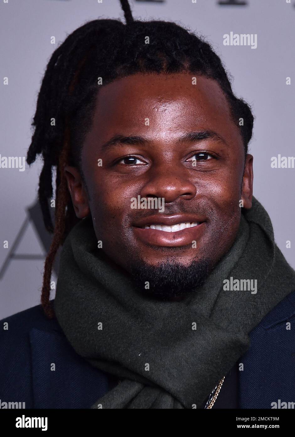 Derek Luke arrives at the premiere of "The Tragedy of Macbeth" at the ...