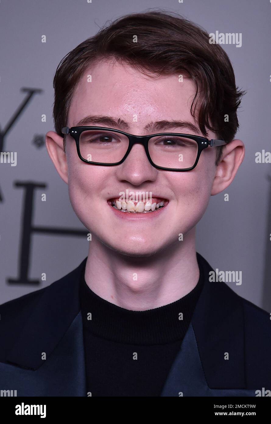 Lucas Barker arrives at the premiere of "The Tragedy of Macbeth" at the ...