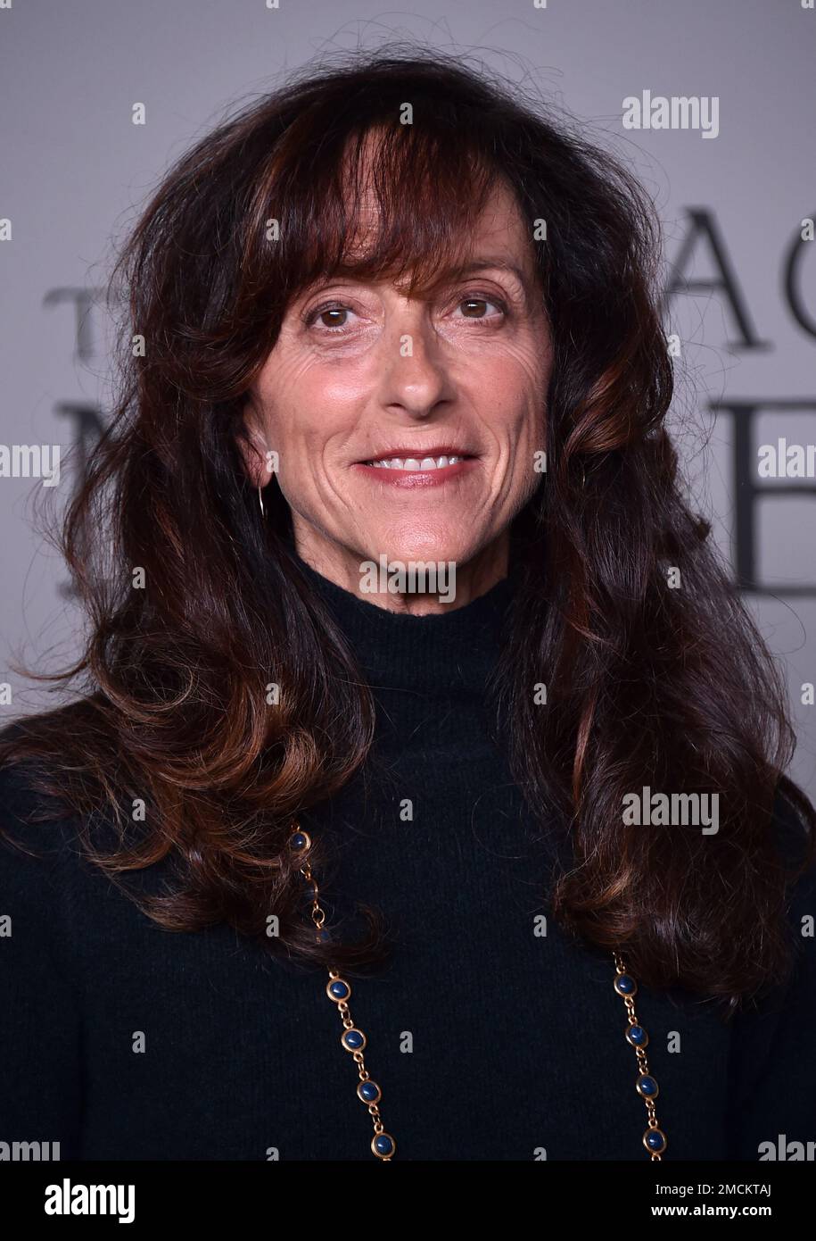 Mary Zophres arrives at the premiere of "The Tragedy of Macbeth" at the ...
