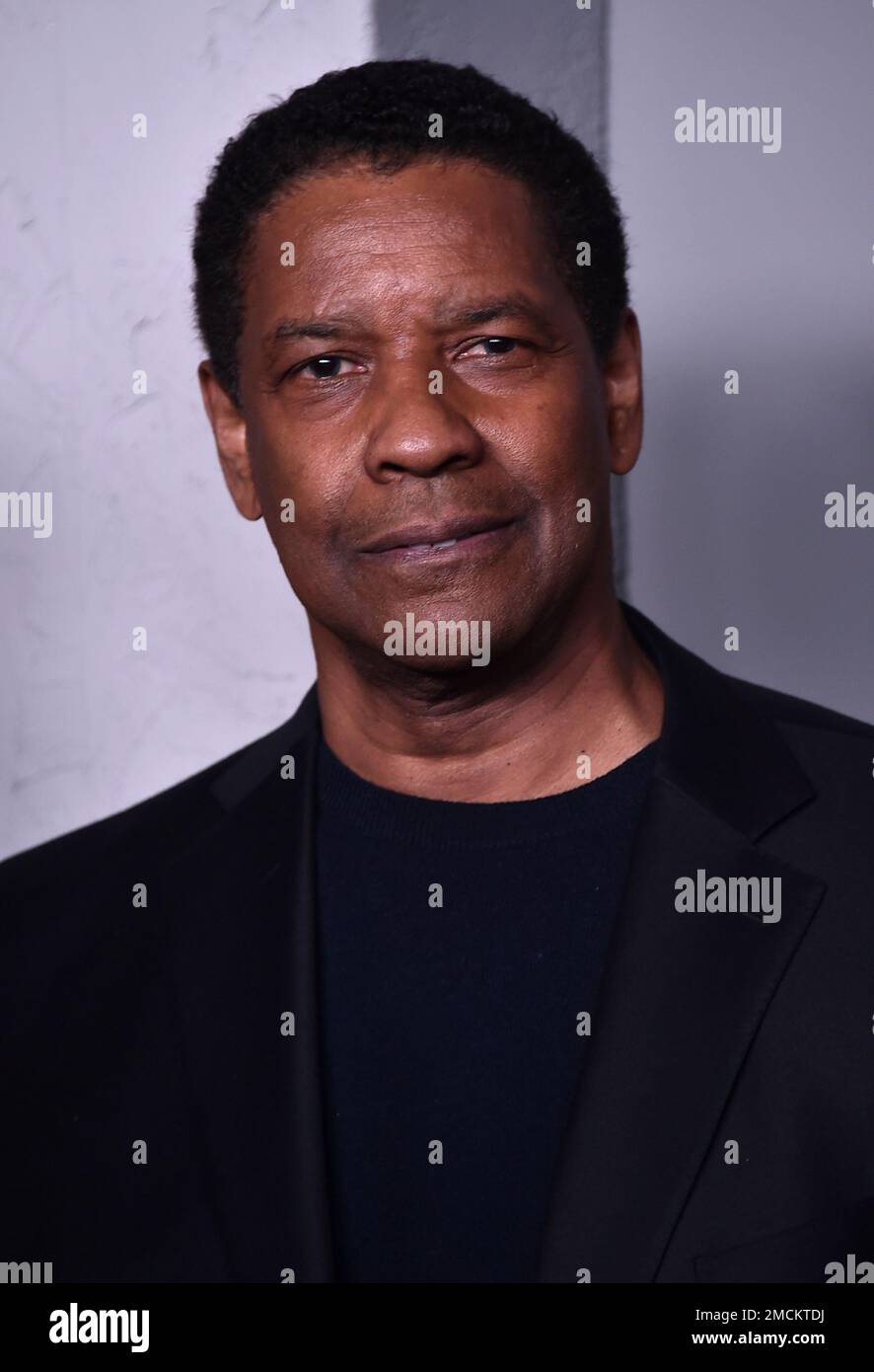 Denzel Washington arrives at the premiere of "The Tragedy of Macbeth ...